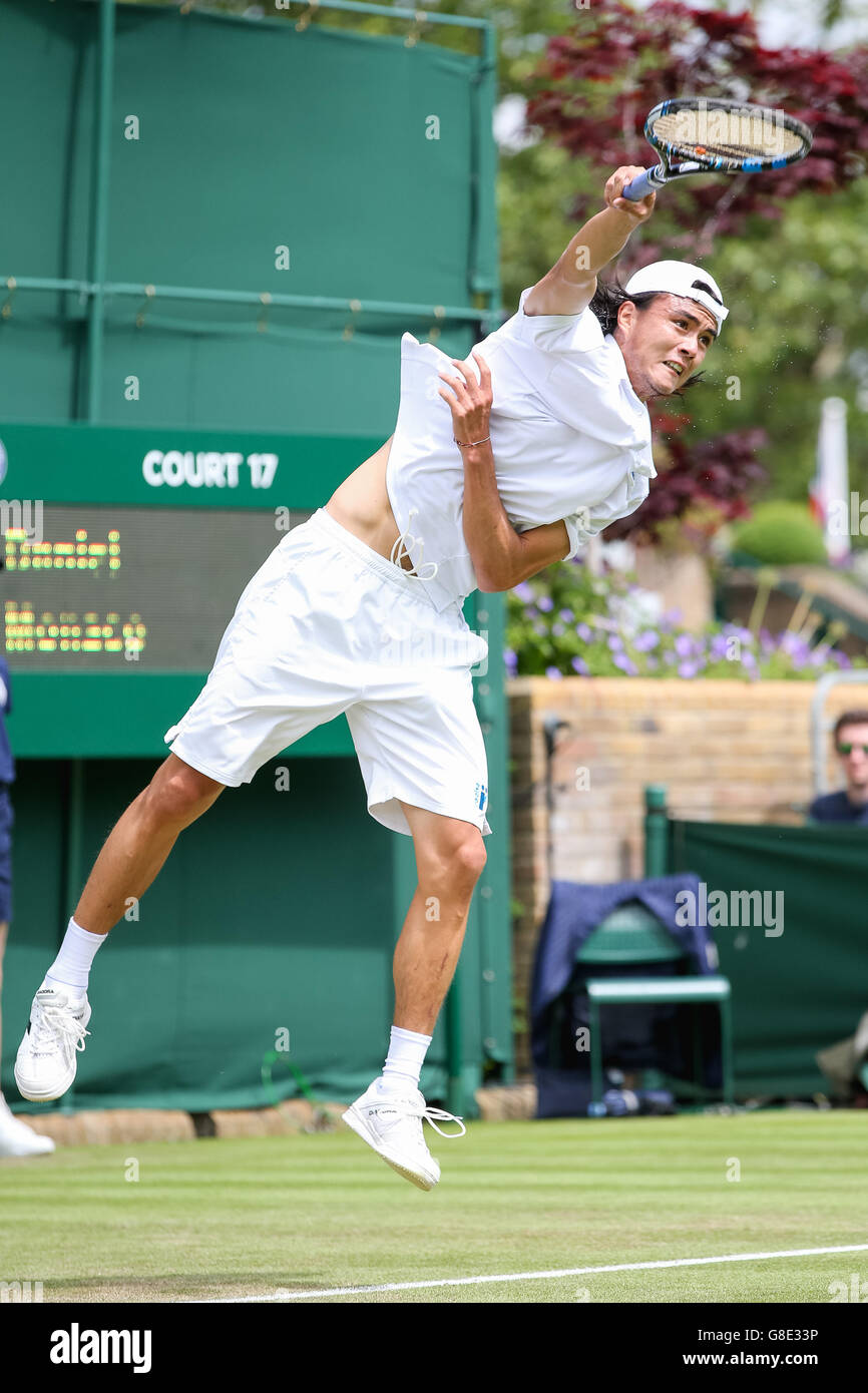London, UK. 28th June, 2016. Taro Daniel (JPN) Tennis : Taro Daniel of ...