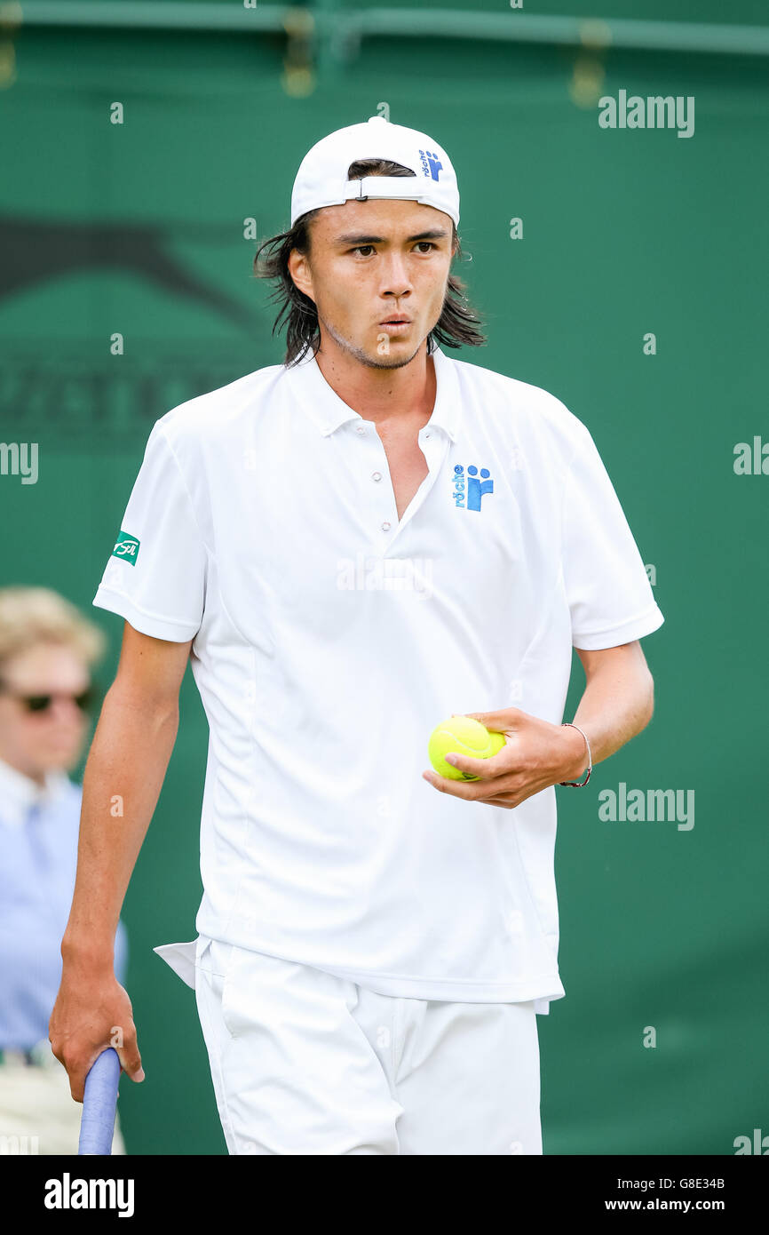 London, UK. 28th June, 2016. Taro Daniel (JPN) Tennis : Taro Daniel of ...