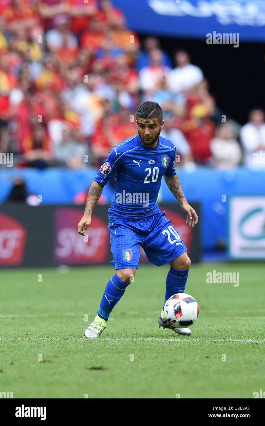 Lorenzo Insigne (Italy) ; June 27, 2016 - Football : Uefa Euro France ...