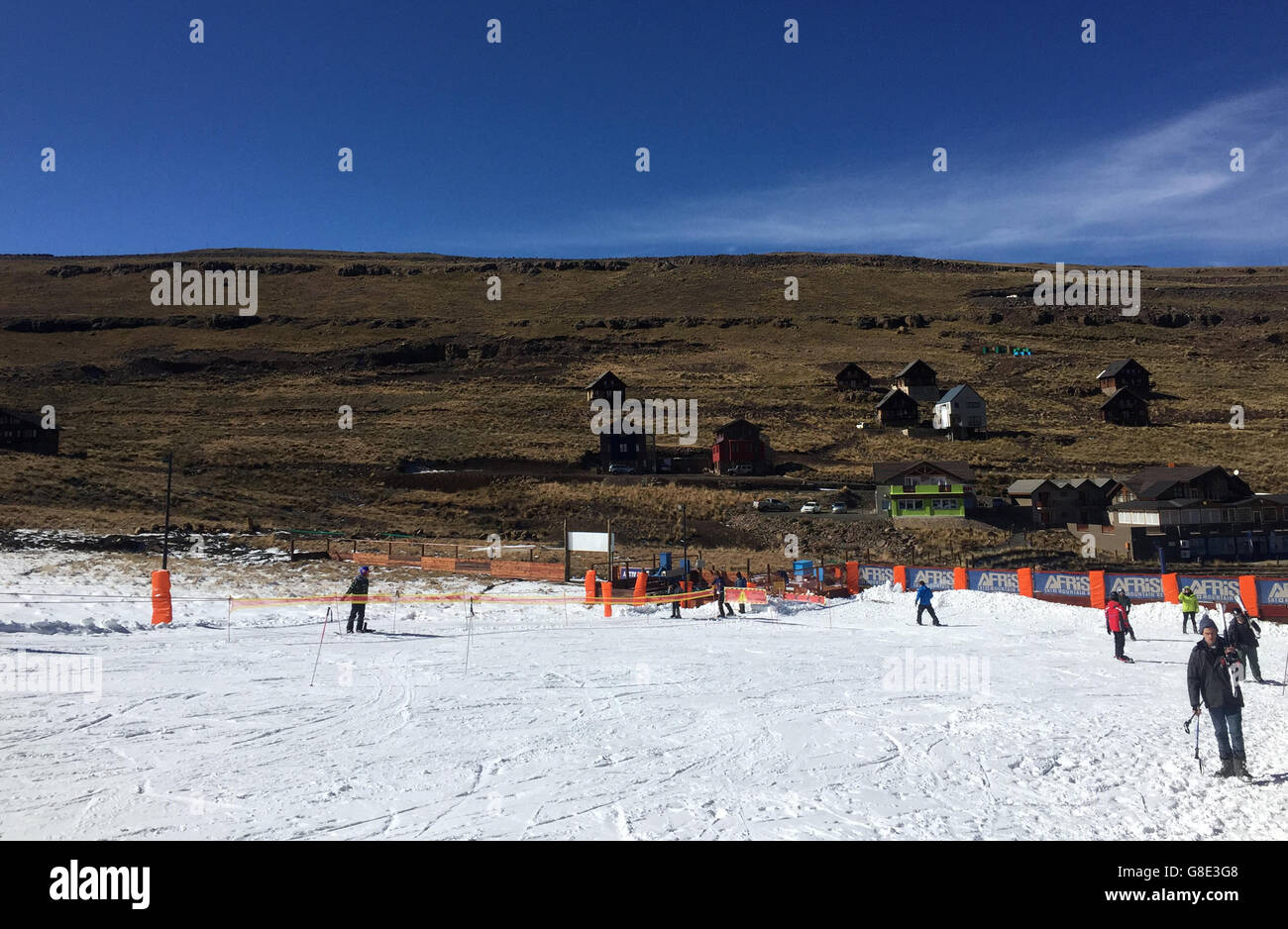 Lesotho, South Africa. 6th June, 2015. FILE - View of the skiing resort ...