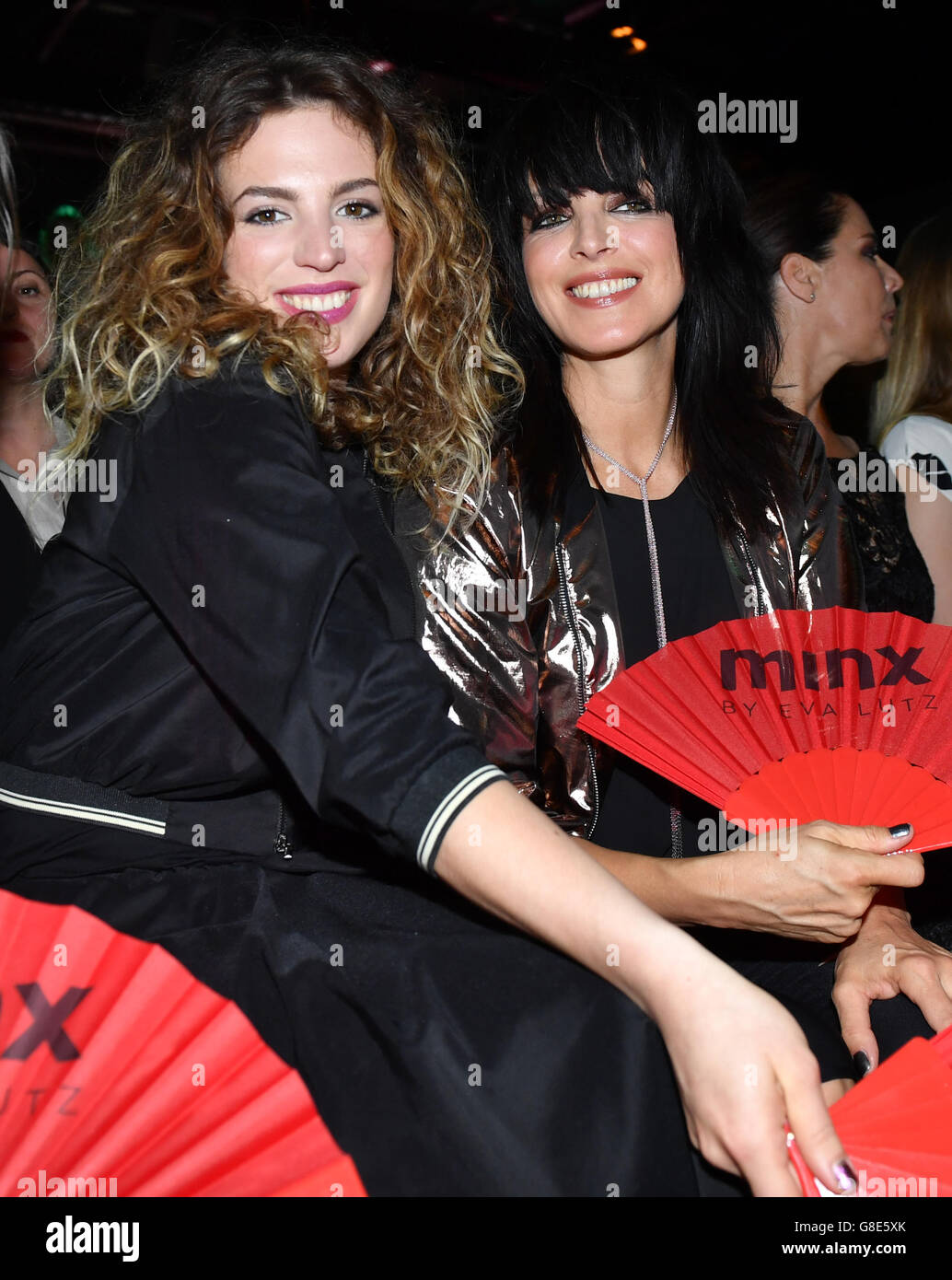 Berlin, Germany. 29th June, 2016. German singer Nena (R) and her ...