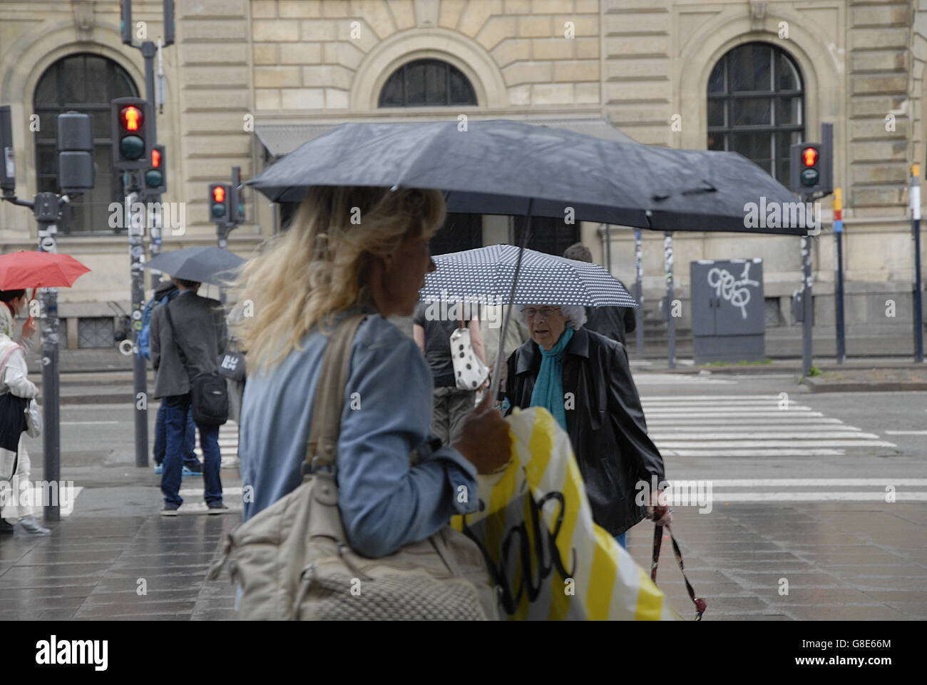 Copenhagen / Denmark. 29 June 2016 Rainy weather in Copenhagen ...