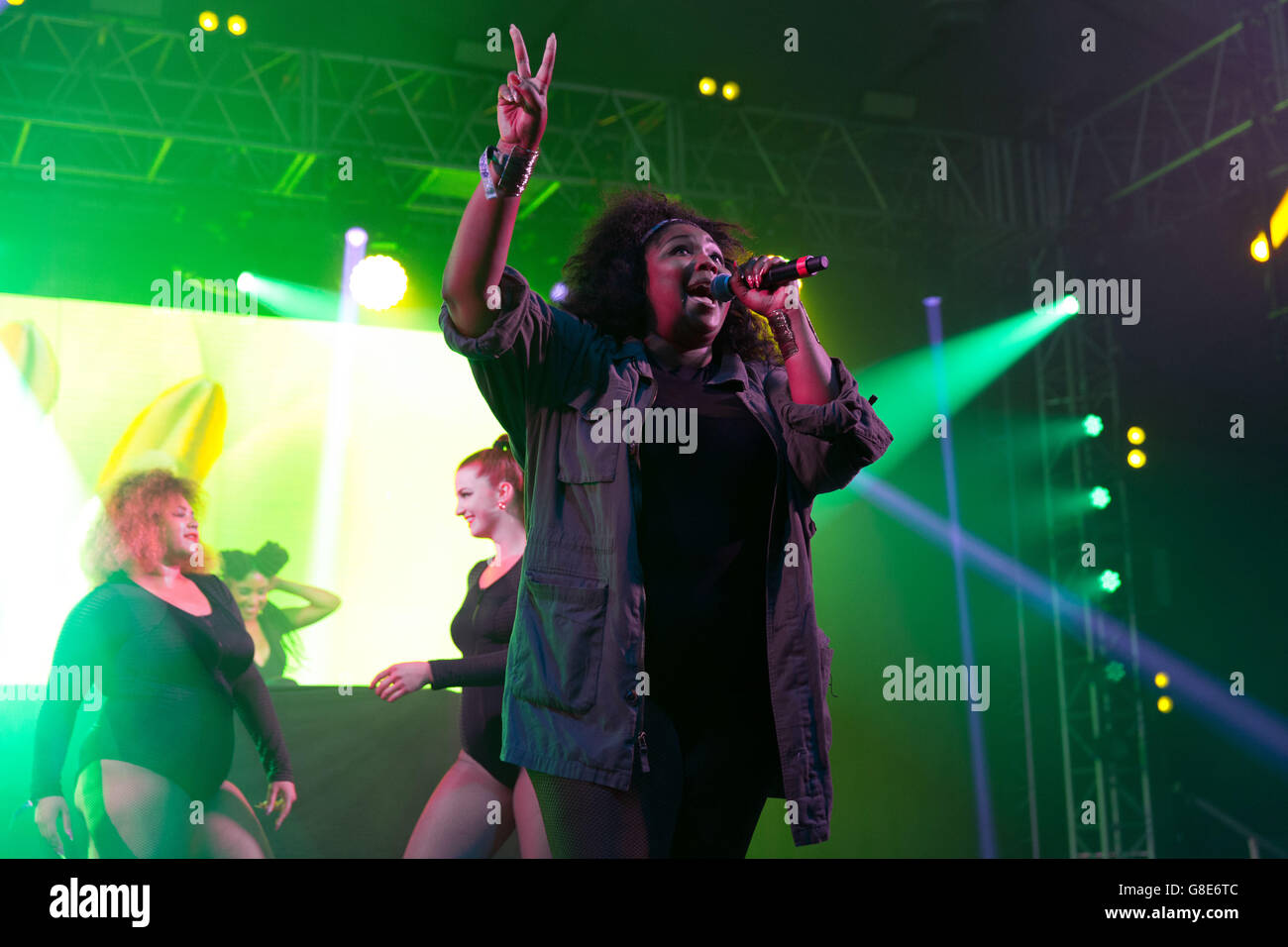 Manchester, Tennessee, USA. 9th June, 2016. Rapper MELISSA JEFFERSON ...
