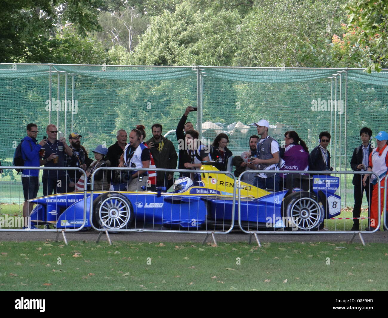 Nicolas Prost on the podium after the race of Round 9. Podium of the ...