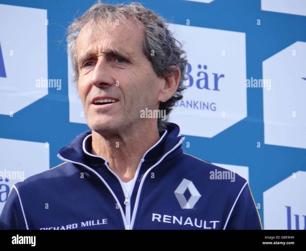 Nicolas Prost on the podium after the race of Round 9. Podium of the ...