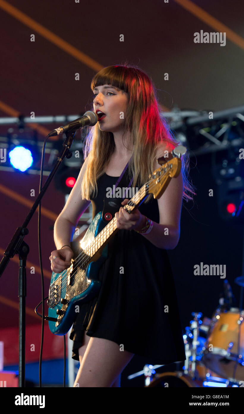 Coventry, West Midlands, UK. 2nd July, 2016. UK. The Tuts, a 3-piece ...