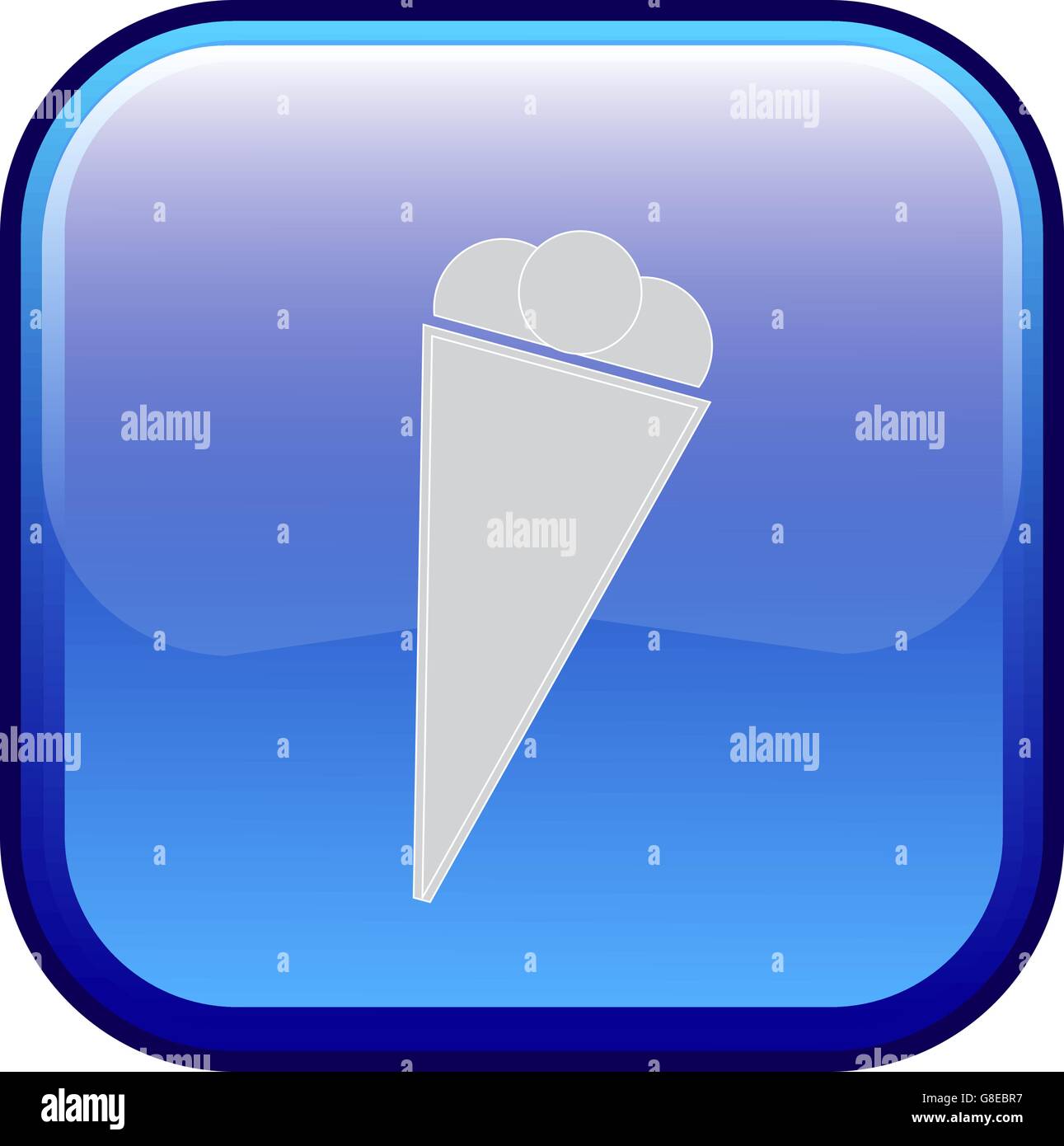Cone ice cream black Stock Vector Images - Alamy