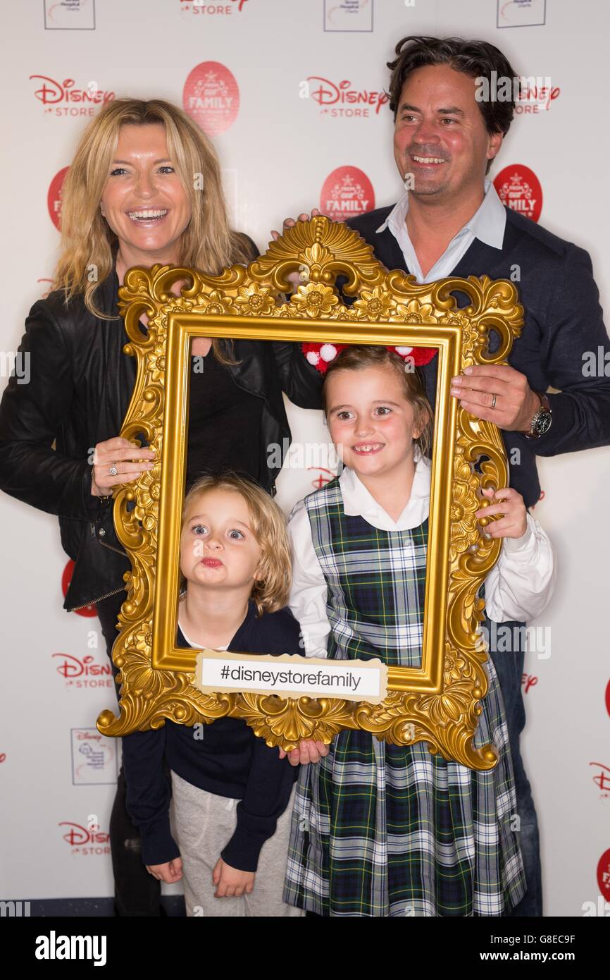 Tina Hobley and Ollie Wheeler with children Olivia and Henry Wheeler ...