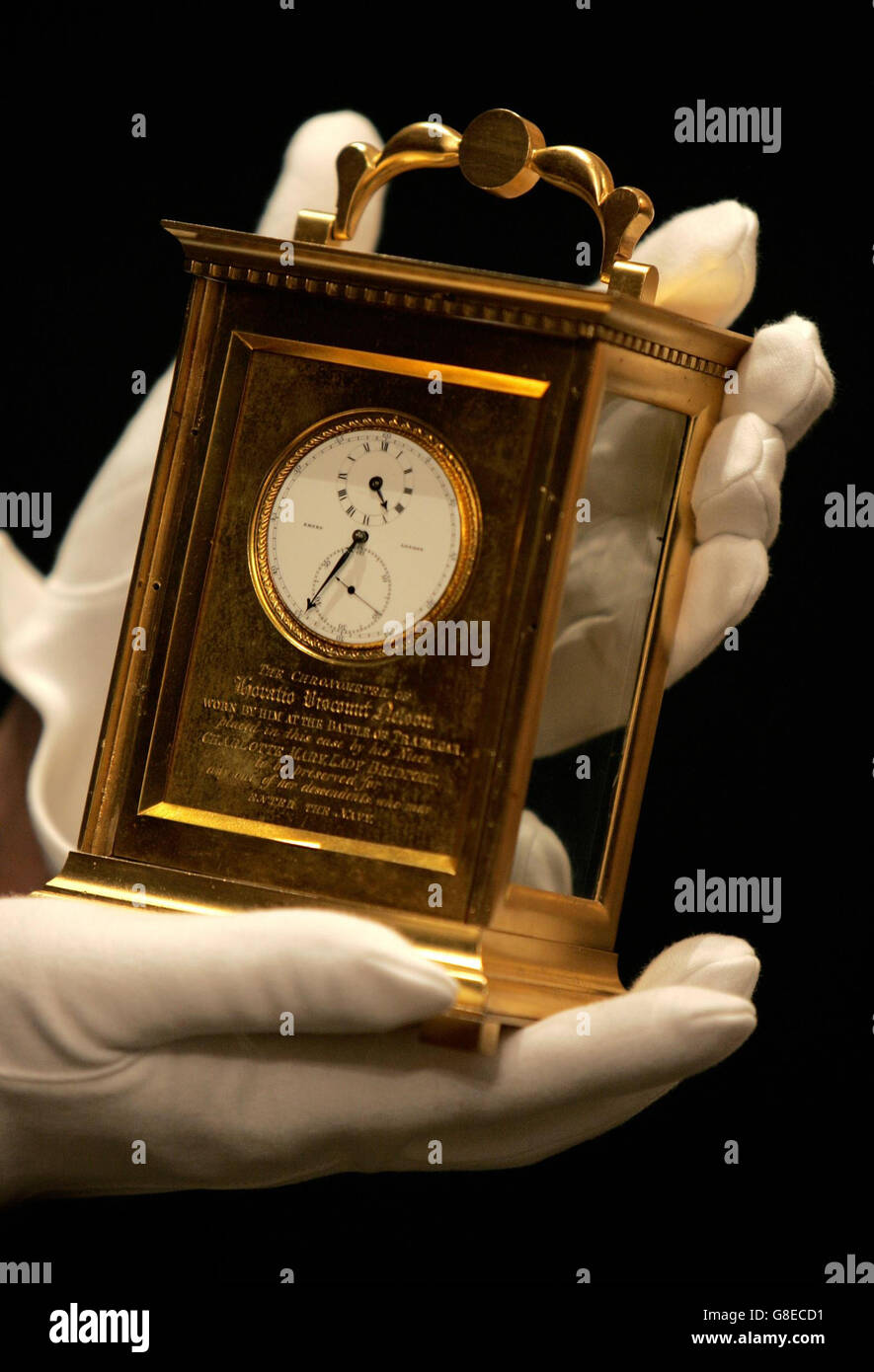 Lord Nelson Watch Sale - Sotheby's Stock Photo - Alamy
