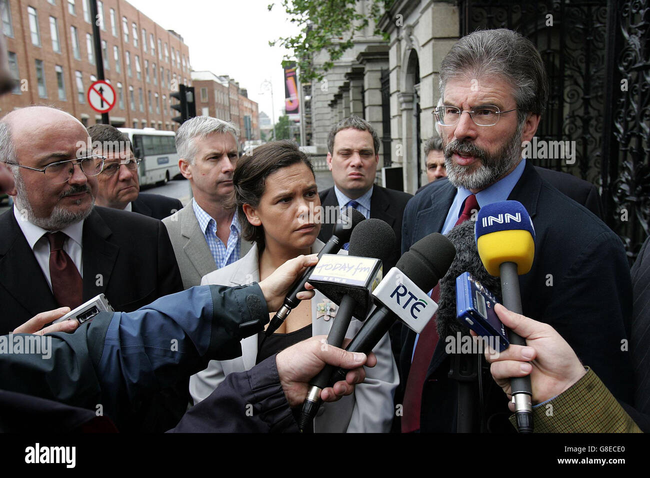 Gerry Adams - Leinster House Stock Photo - Alamy