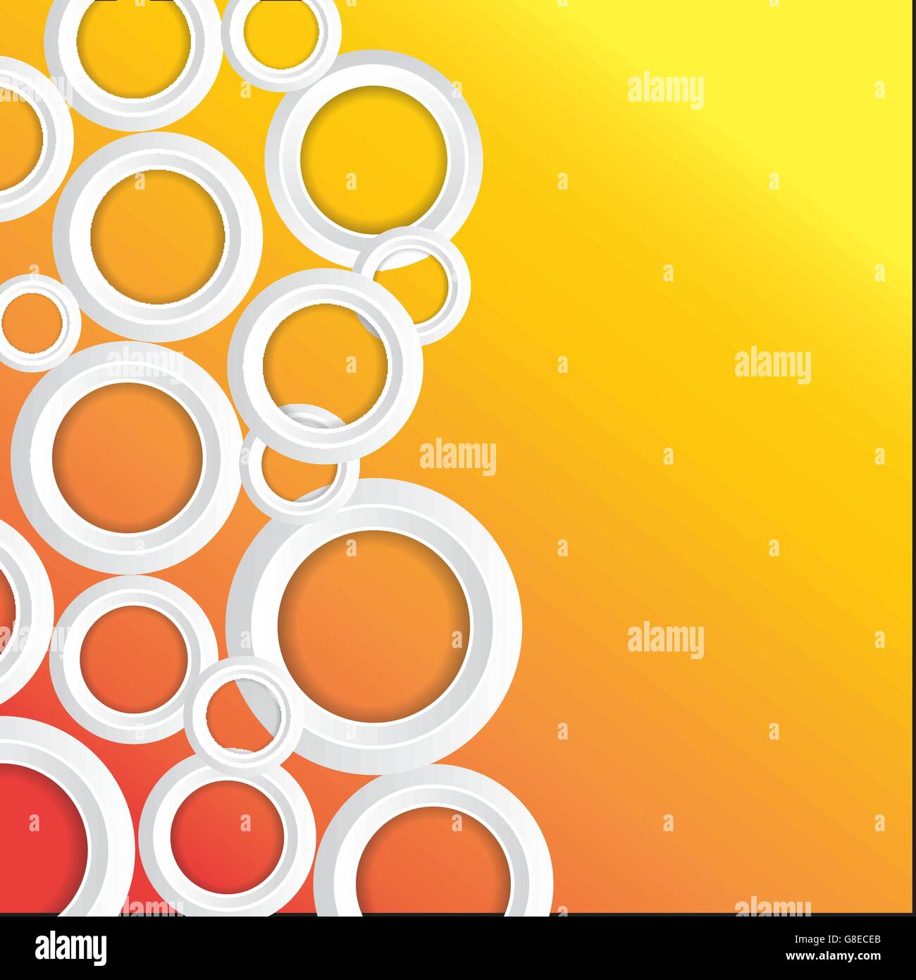 Bright orange circles shining Stock Vector Images - Alamy