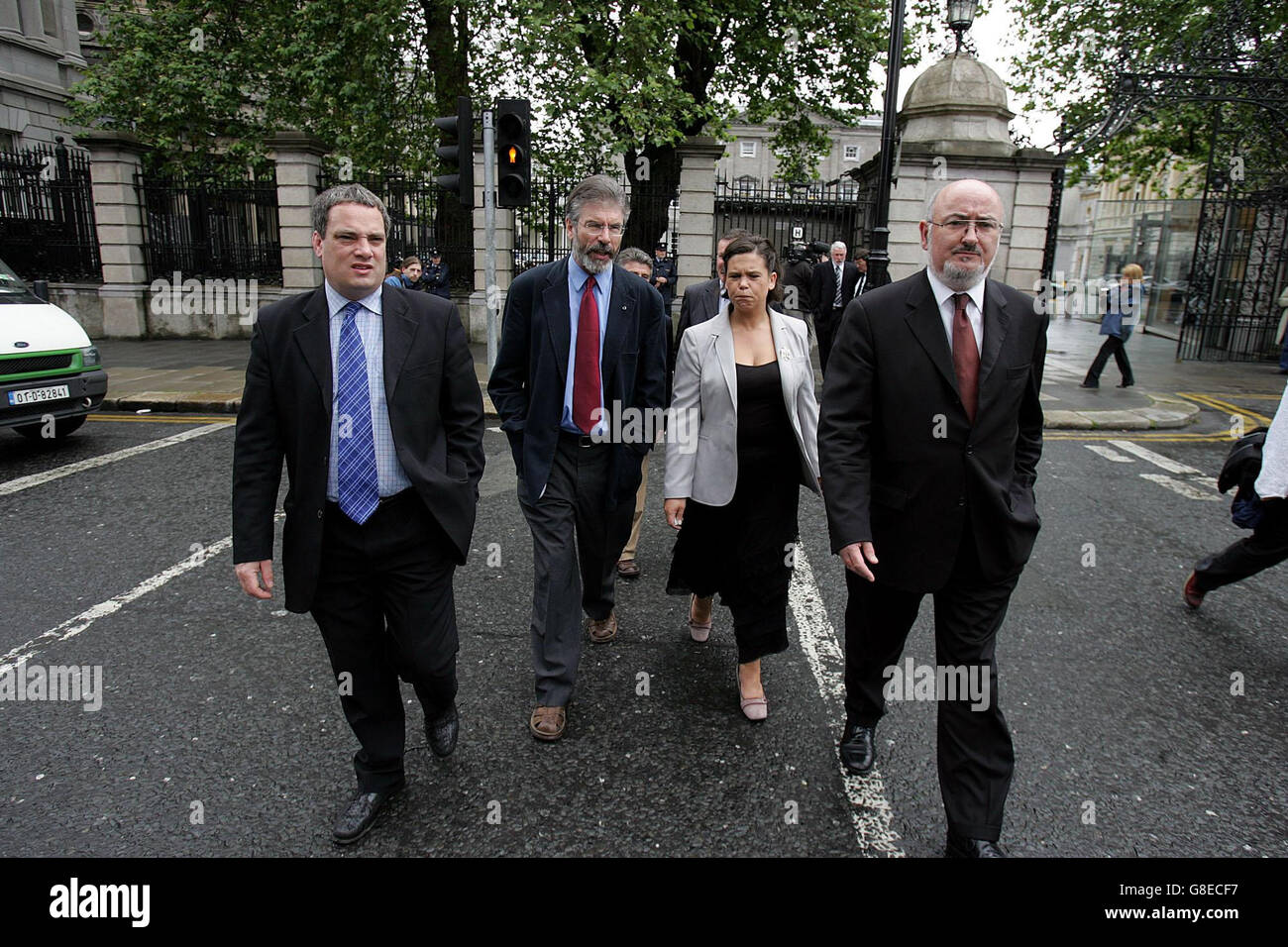 Gerry Adams - Leinster House Stock Photo - Alamy