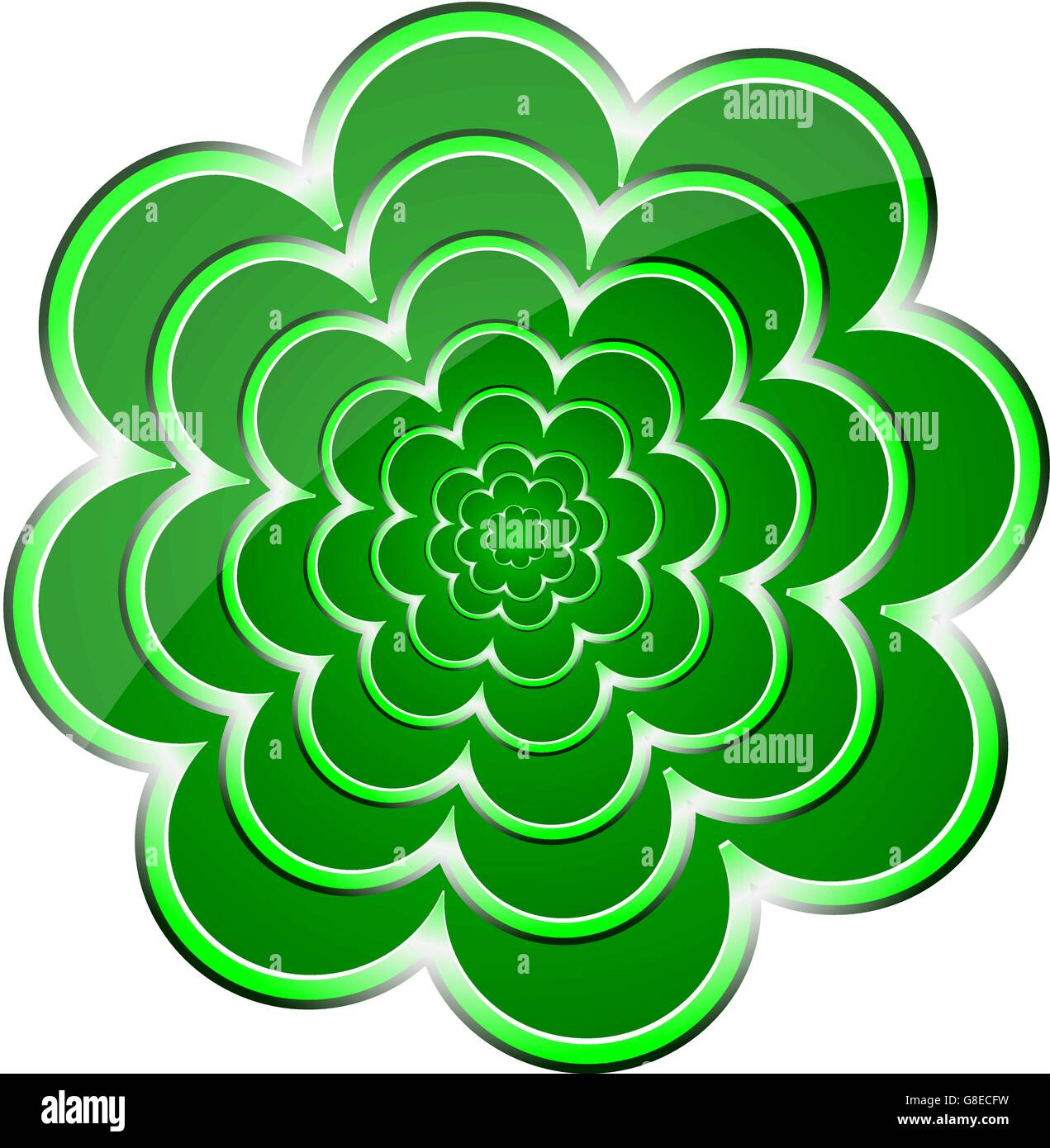 Green Flower Background. Vector illustration. EPS10 Stock Vector Image ...