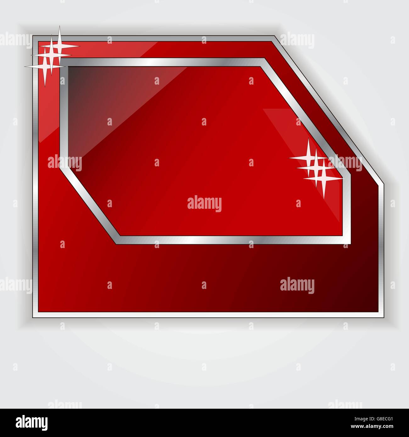 Isolated red frame for your text vector Stock Vector Image & Art - Alamy