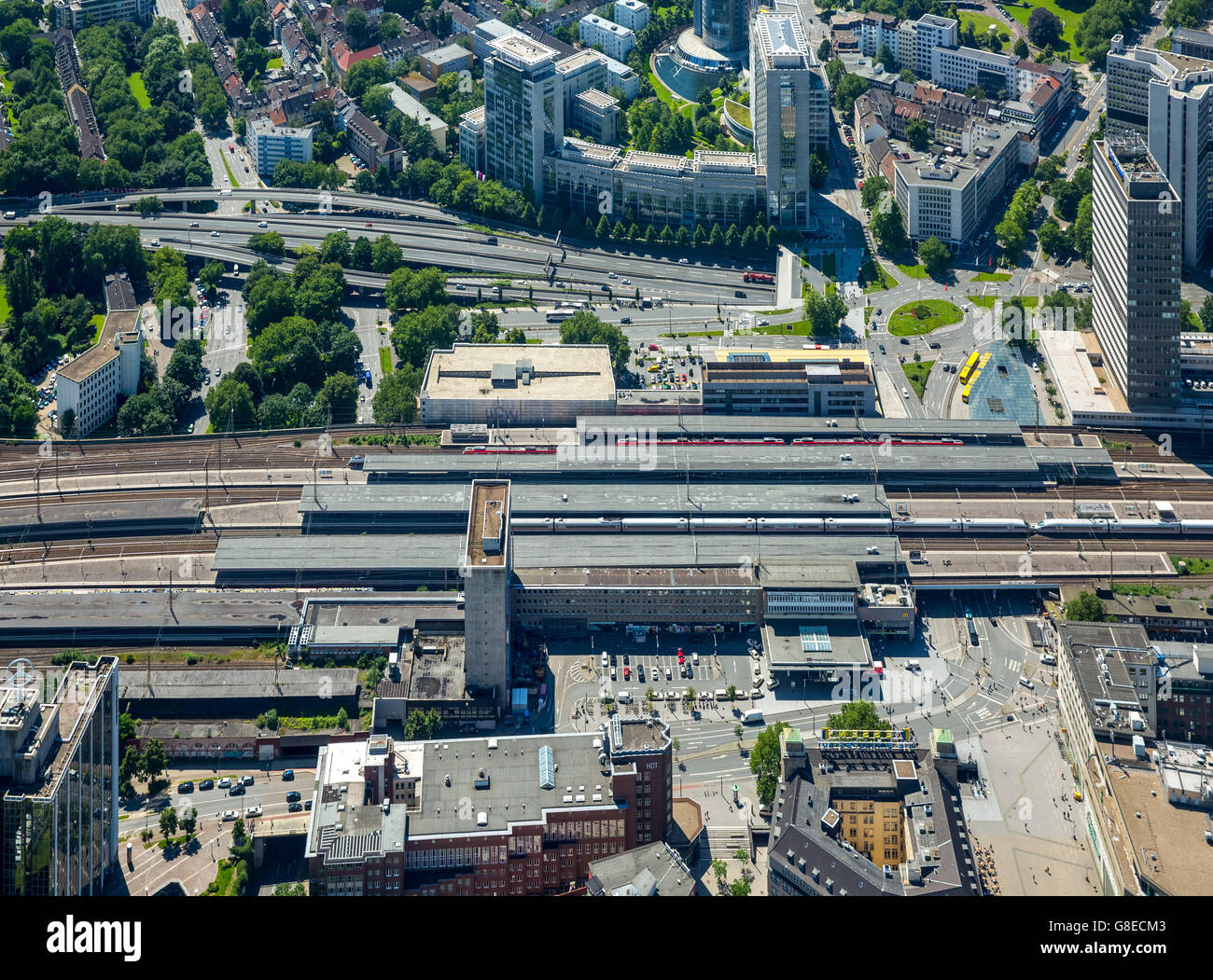 Aerial view of central station hi-res stock photography and images - Alamy