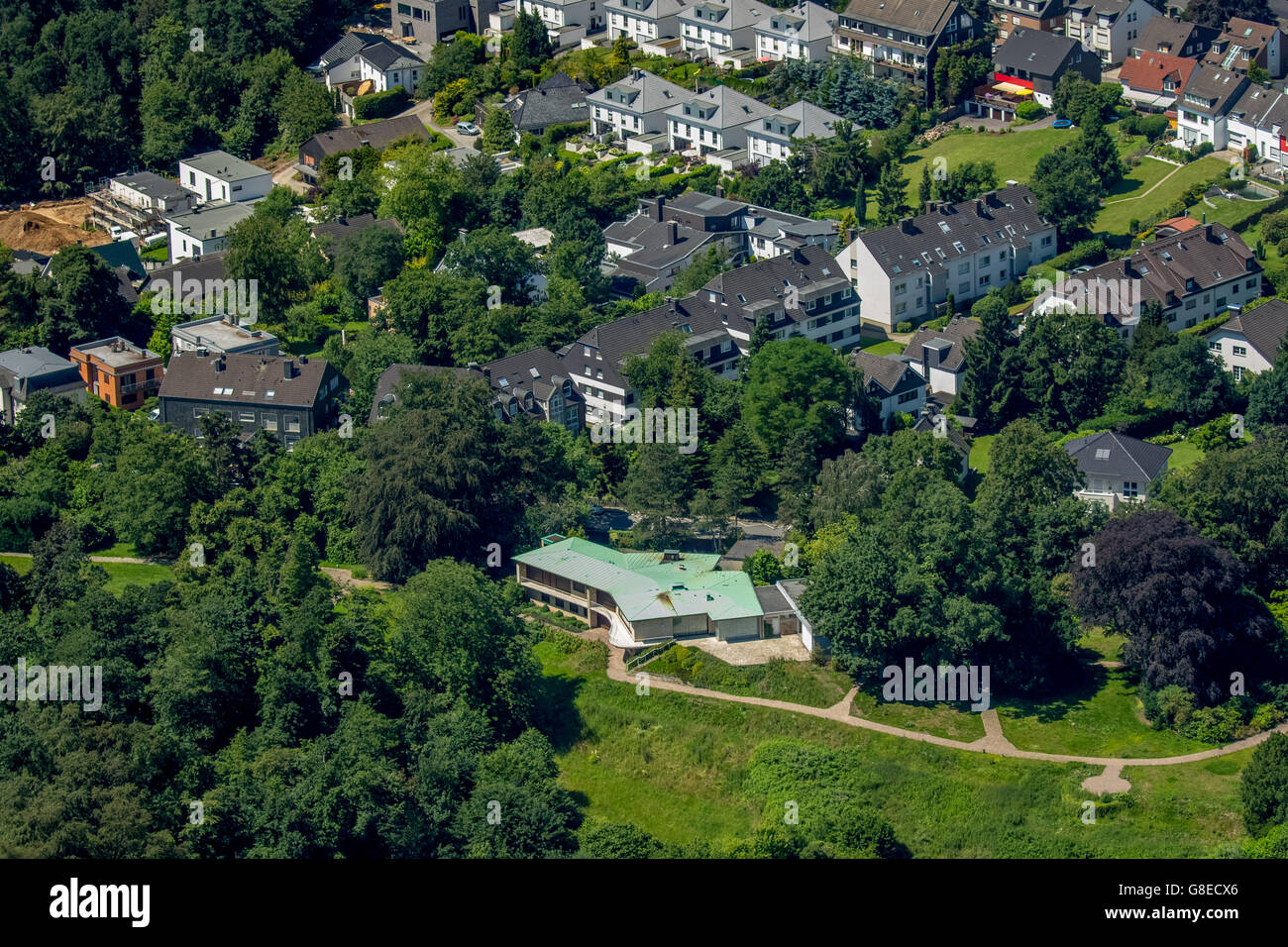 Aerial view, Beitz villa, Berthold Beitz, Krupp heir, deceased ...