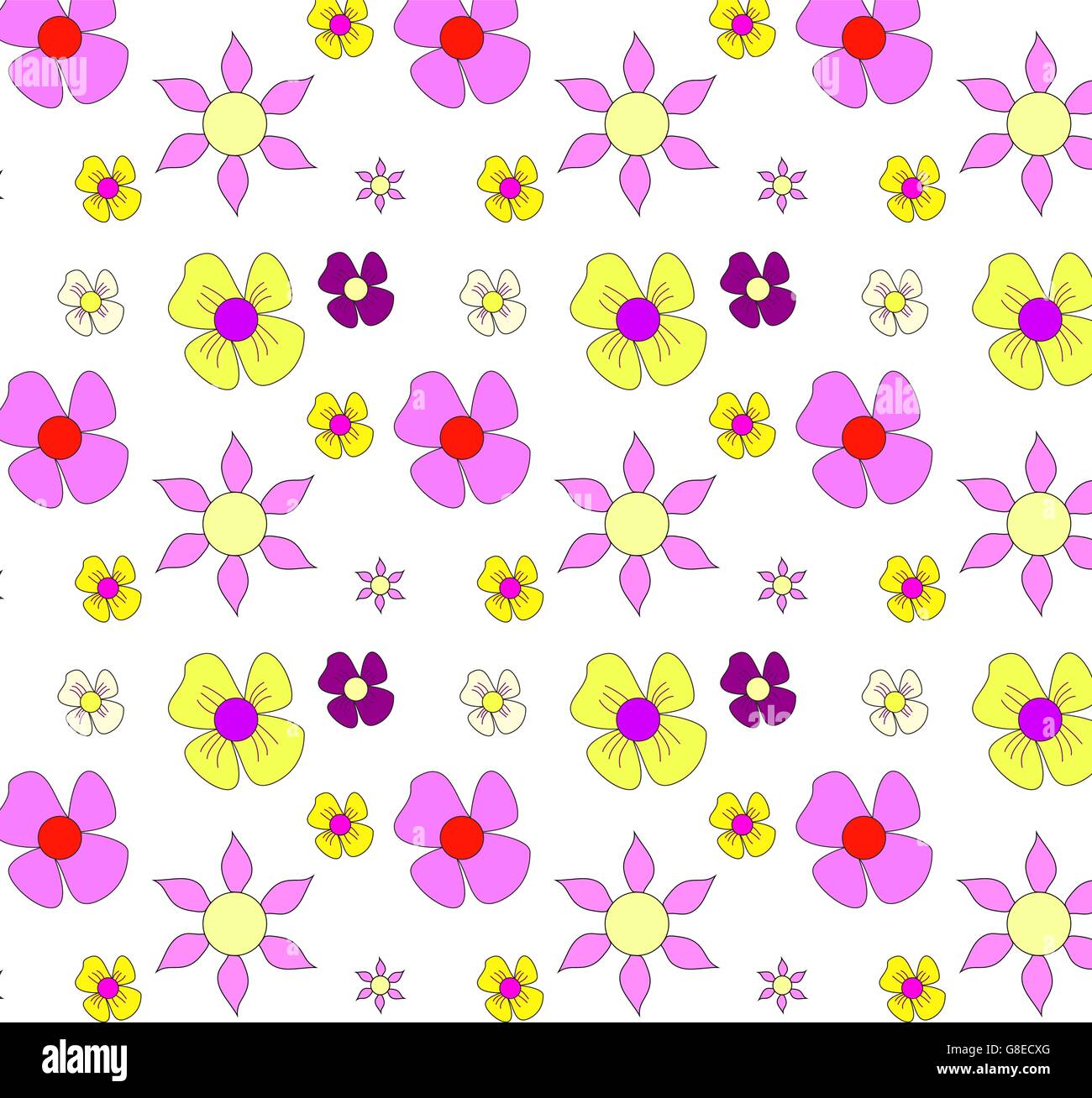 Set of Vector Flowers illustration. EPS10 Stock Vector Image & Art - Alamy