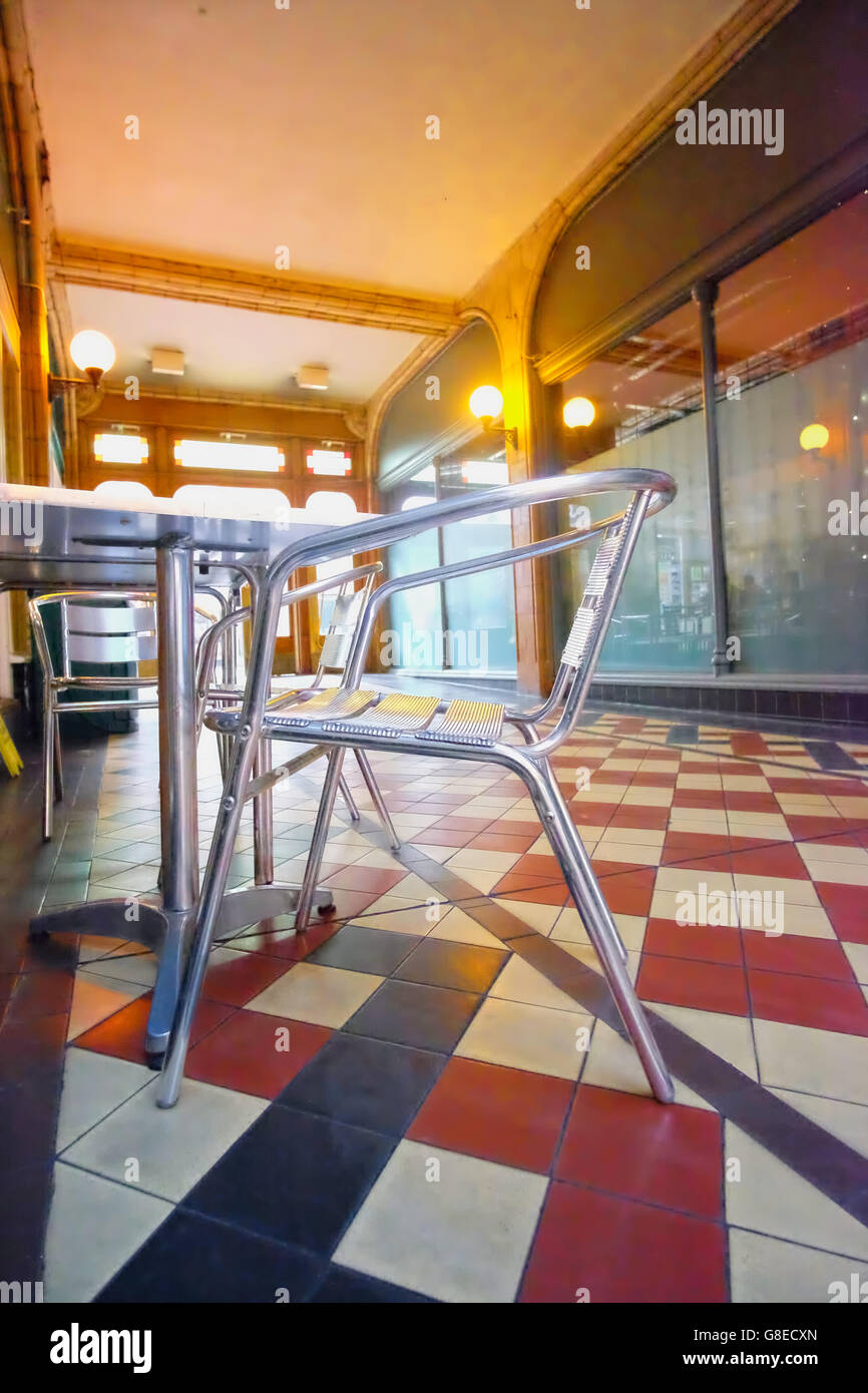 Tiles chair hi-res stock photography and images - Alamy