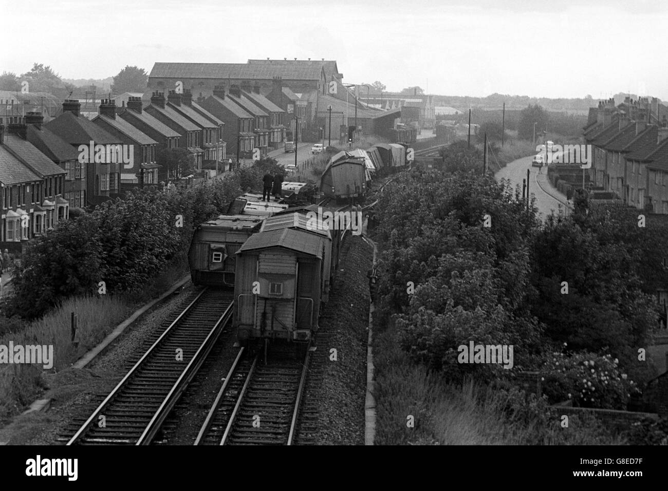 Train guards van Black and White Stock Photos & Images - Alamy