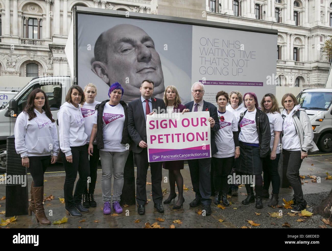 (Holding sign, left to right) Nick Thomas-Symonds, MP for Torfaen, Ali ...