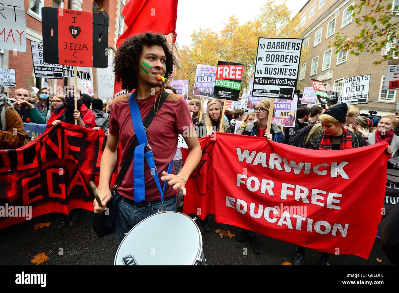 Tuition fees protest Stock Photo - Alamy