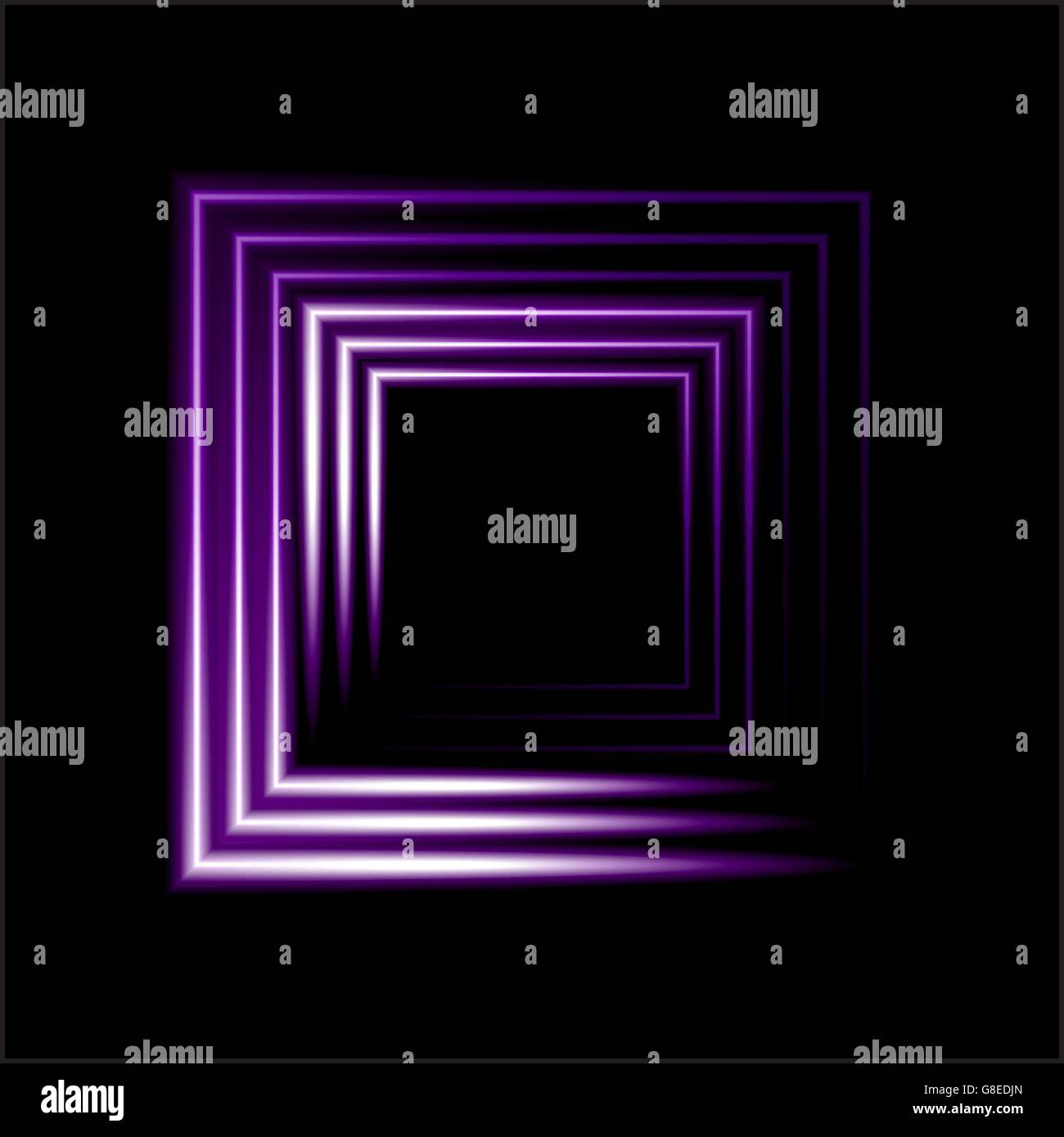 Purple neon square vector background. abstract. Vector. EPS10 Stock ...