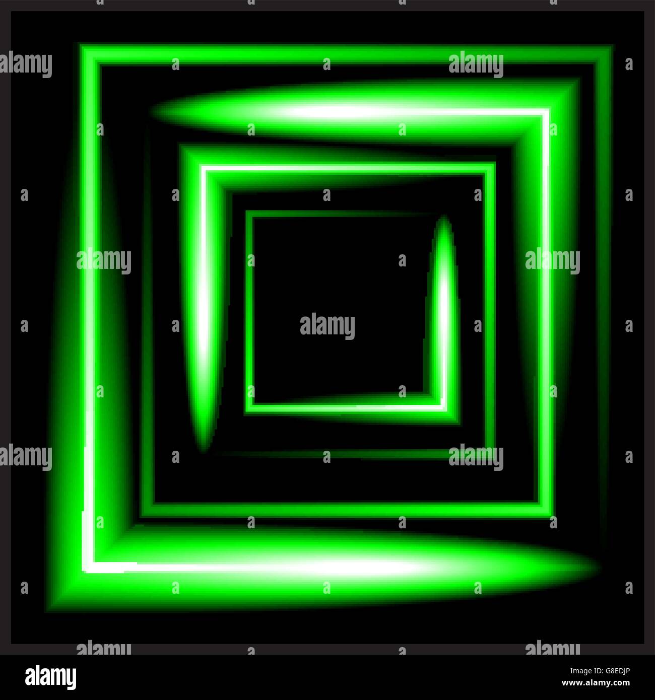green neon square vector background. abstract. Vector. EPS10 Stock ...