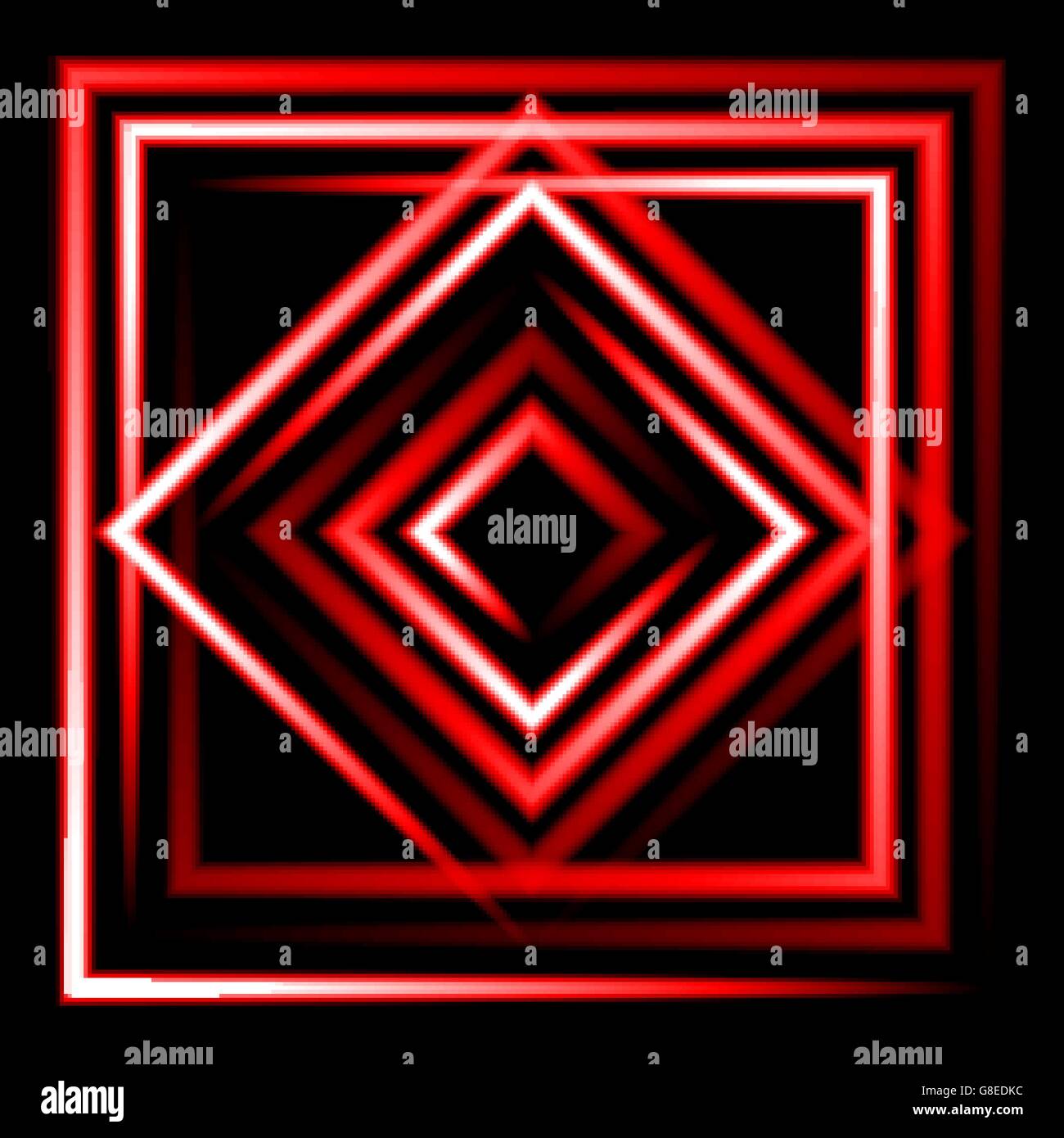 Red neon square vector background. abstract. Vector. EPS10 Stock Vector ...