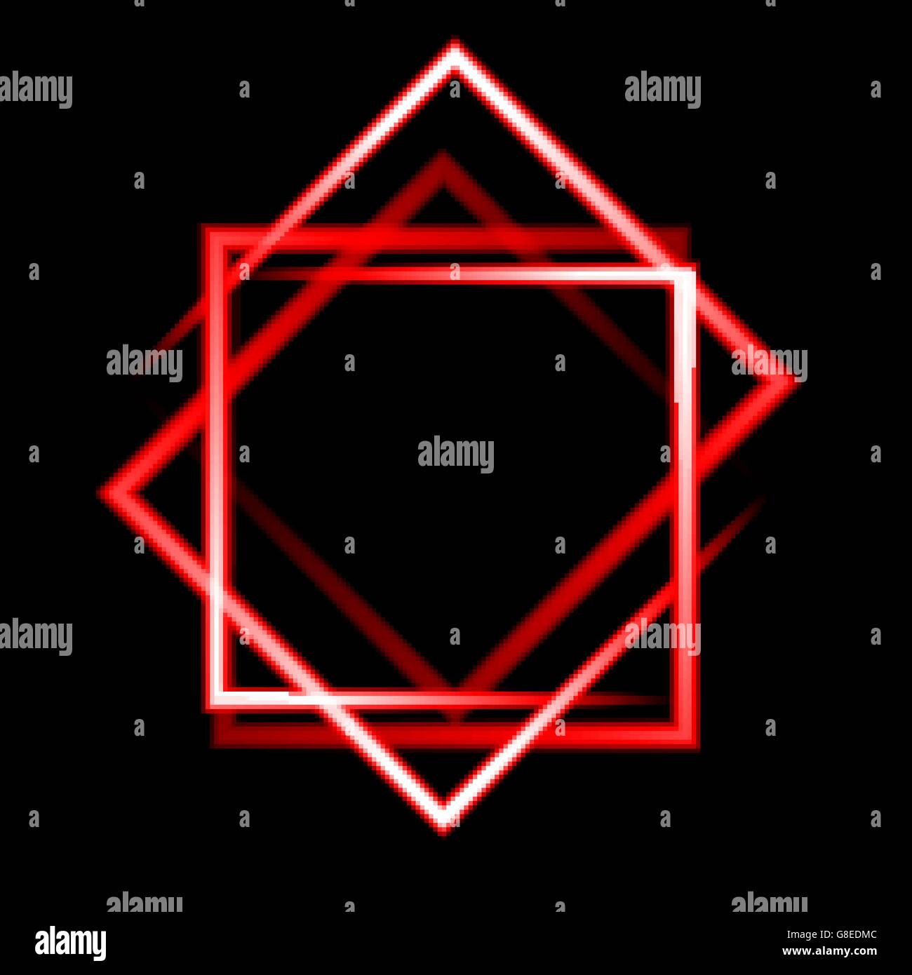 Red neon square vector background. abstract. Vector. EPS10 Stock Vector ...