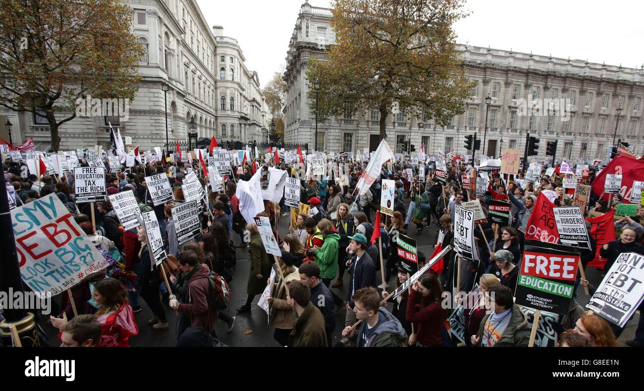 Tuition fees protest Stock Photo - Alamy