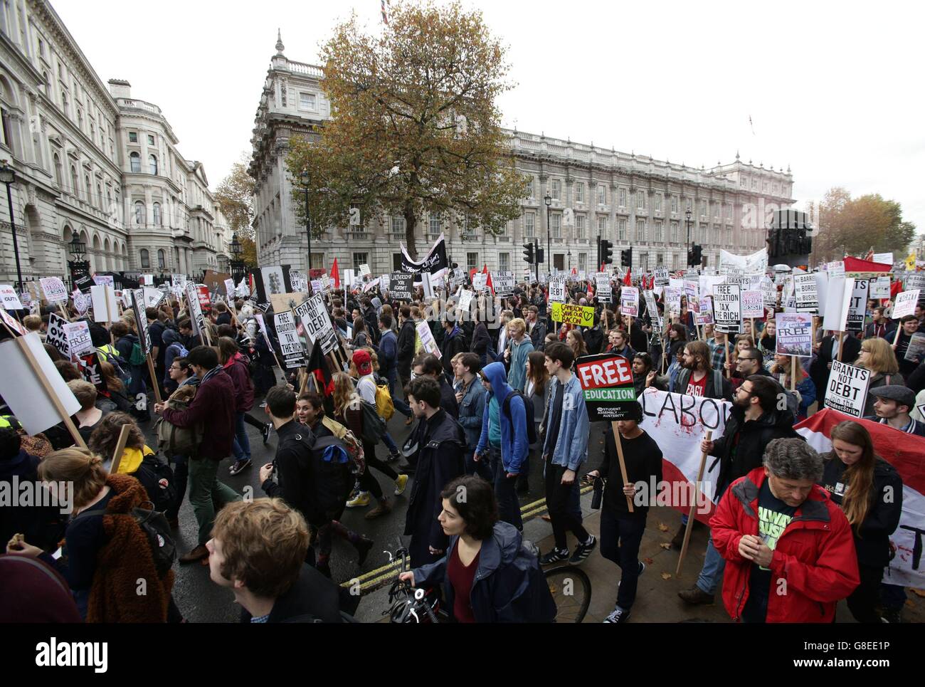 Tuition fees protest Stock Photo - Alamy