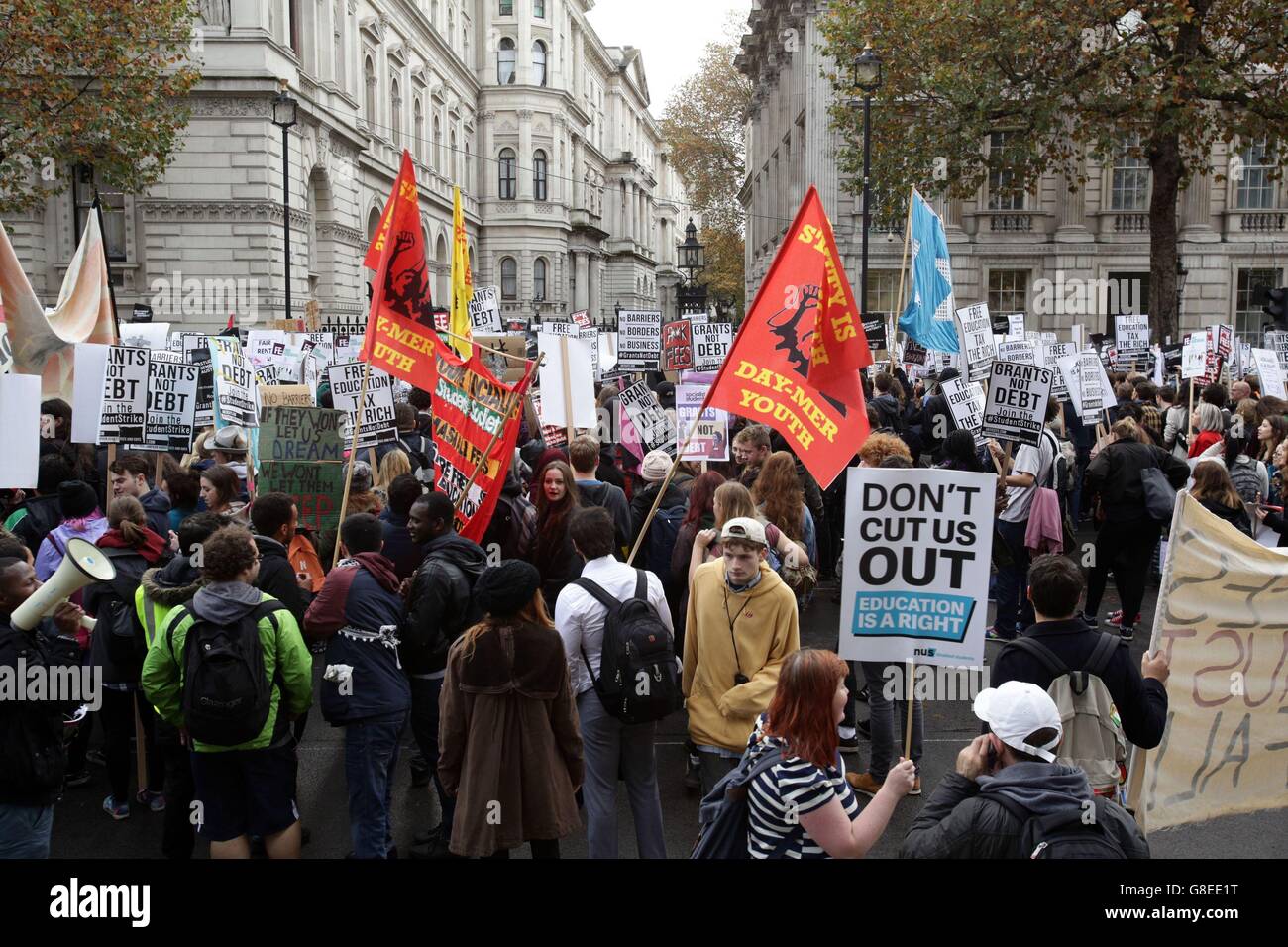 Tuition fees protest Stock Photo - Alamy