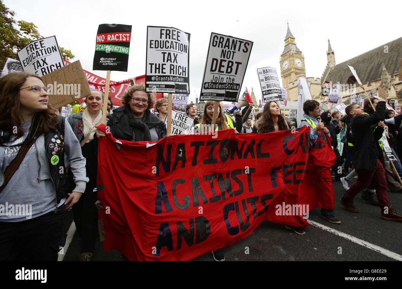 Tuition fees protest Stock Photo - Alamy