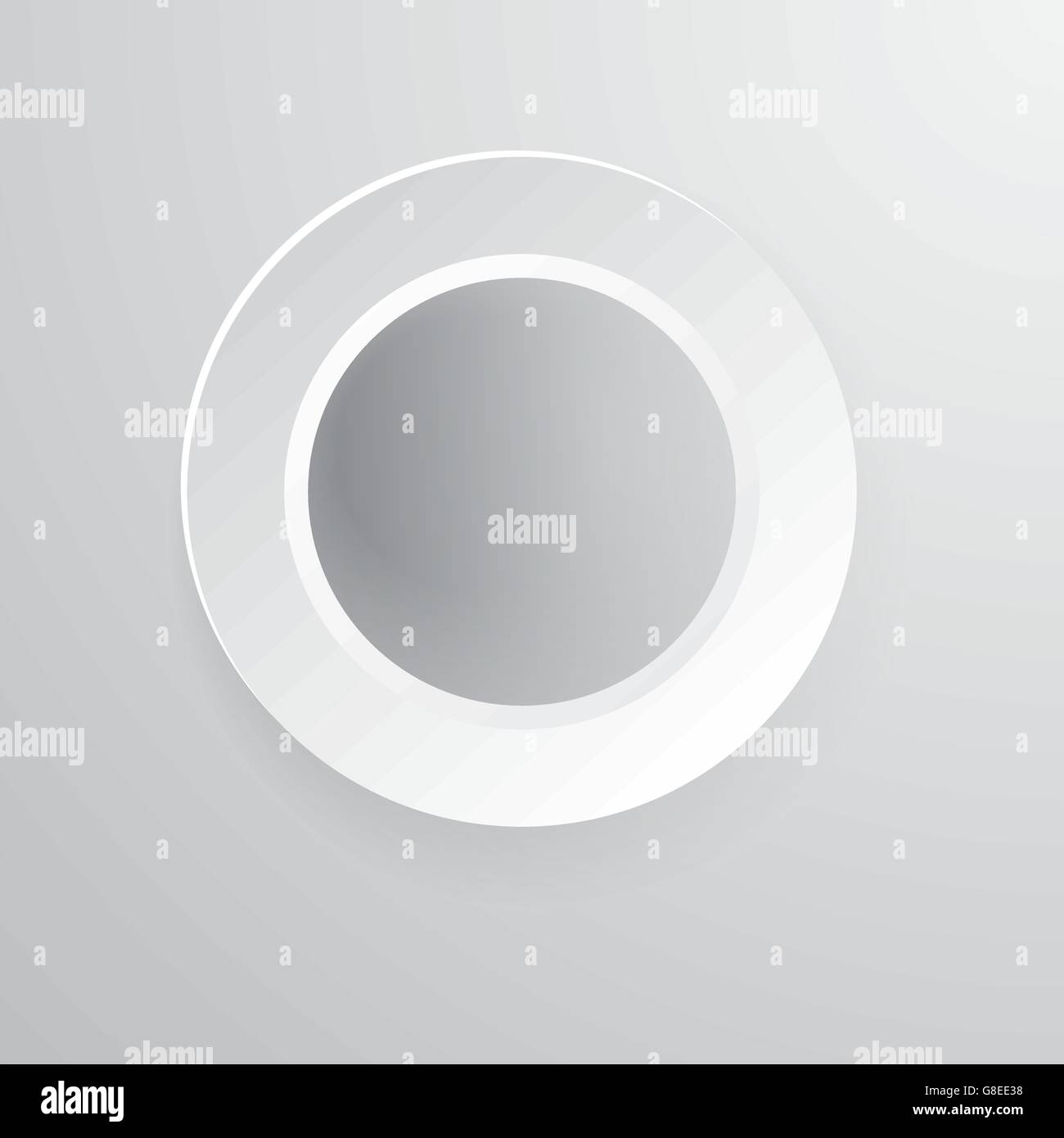 Paper circle banner with drop shadows. Vector illustration. EPS10 Stock ...