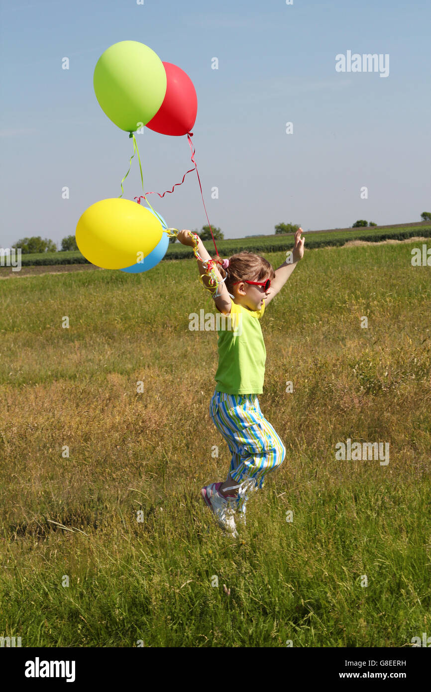 Balloon running hi-res stock photography and images - Alamy