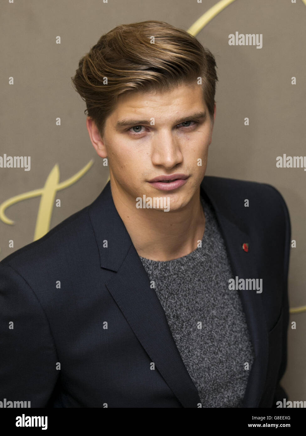 Toby Huntington-Whiteley arriving for the premiere of the Burberry ...