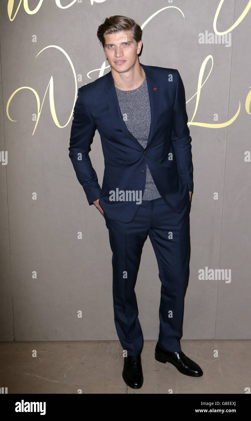 Toby Huntington-Whiteley arriving for the premiere of the Burberry ...