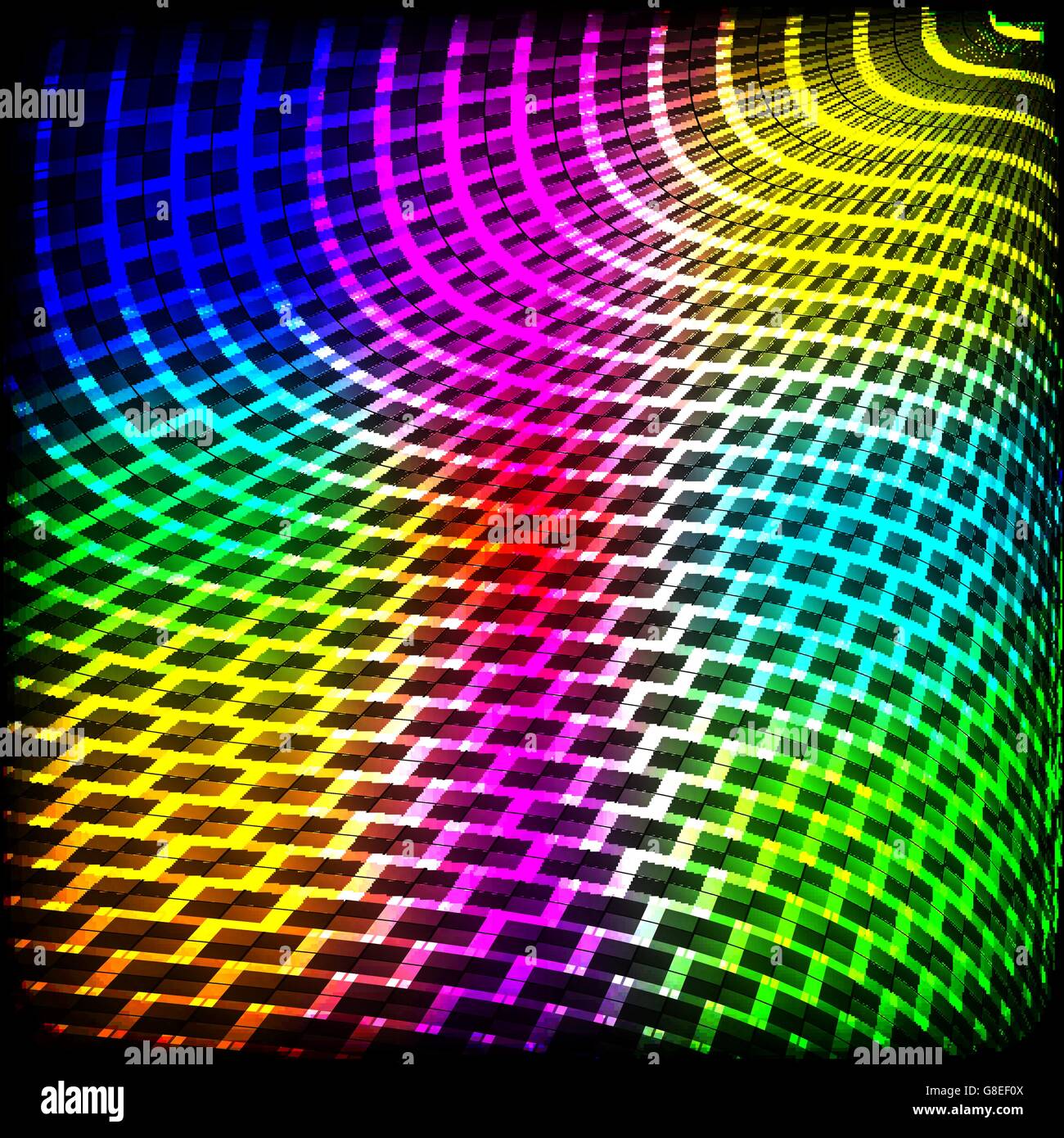 Abstract spectrum dark background with colored sparkles. EPS10 vector ...