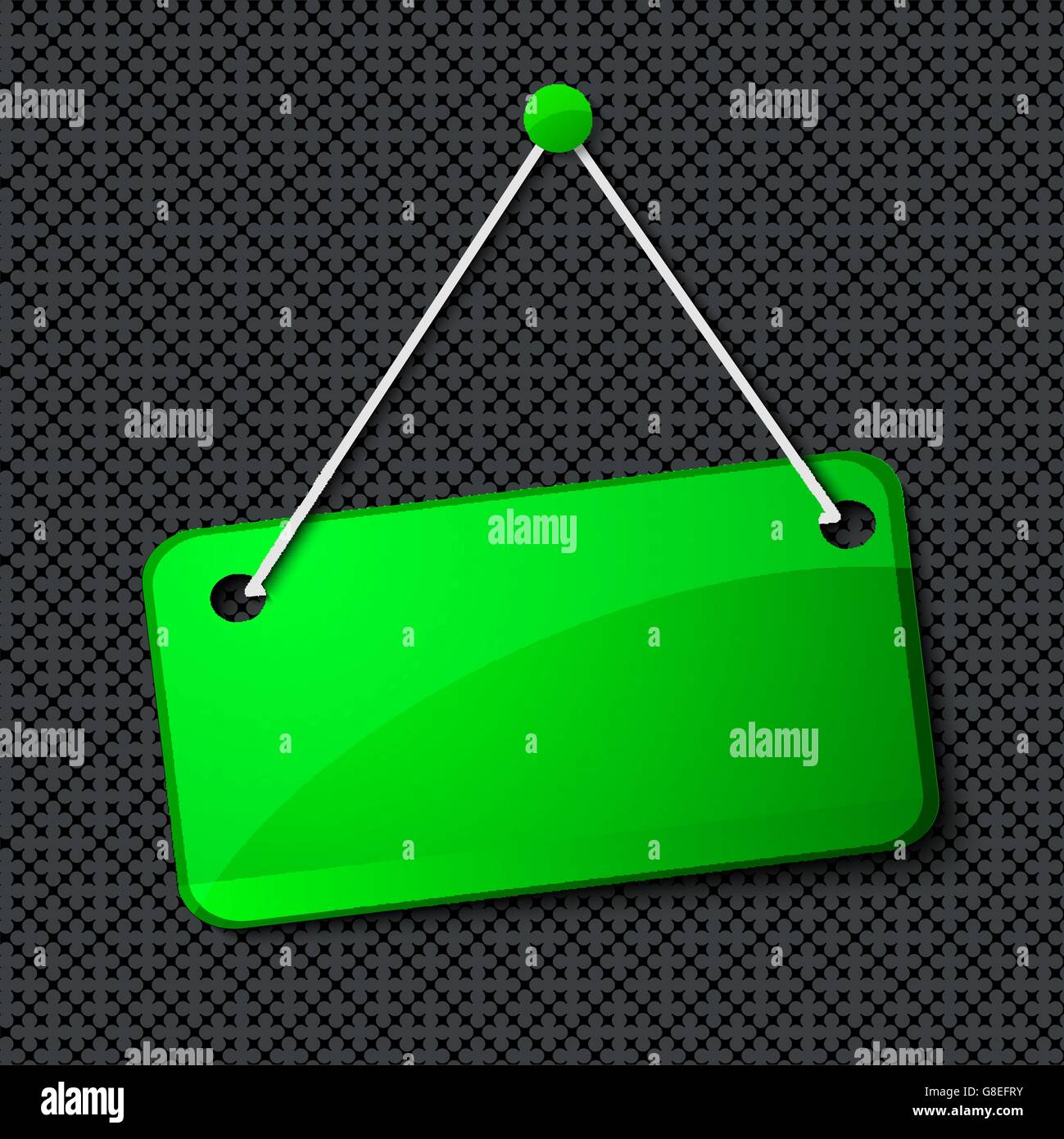 Blank hanging sign for your text on an abstract background.. Bector ...