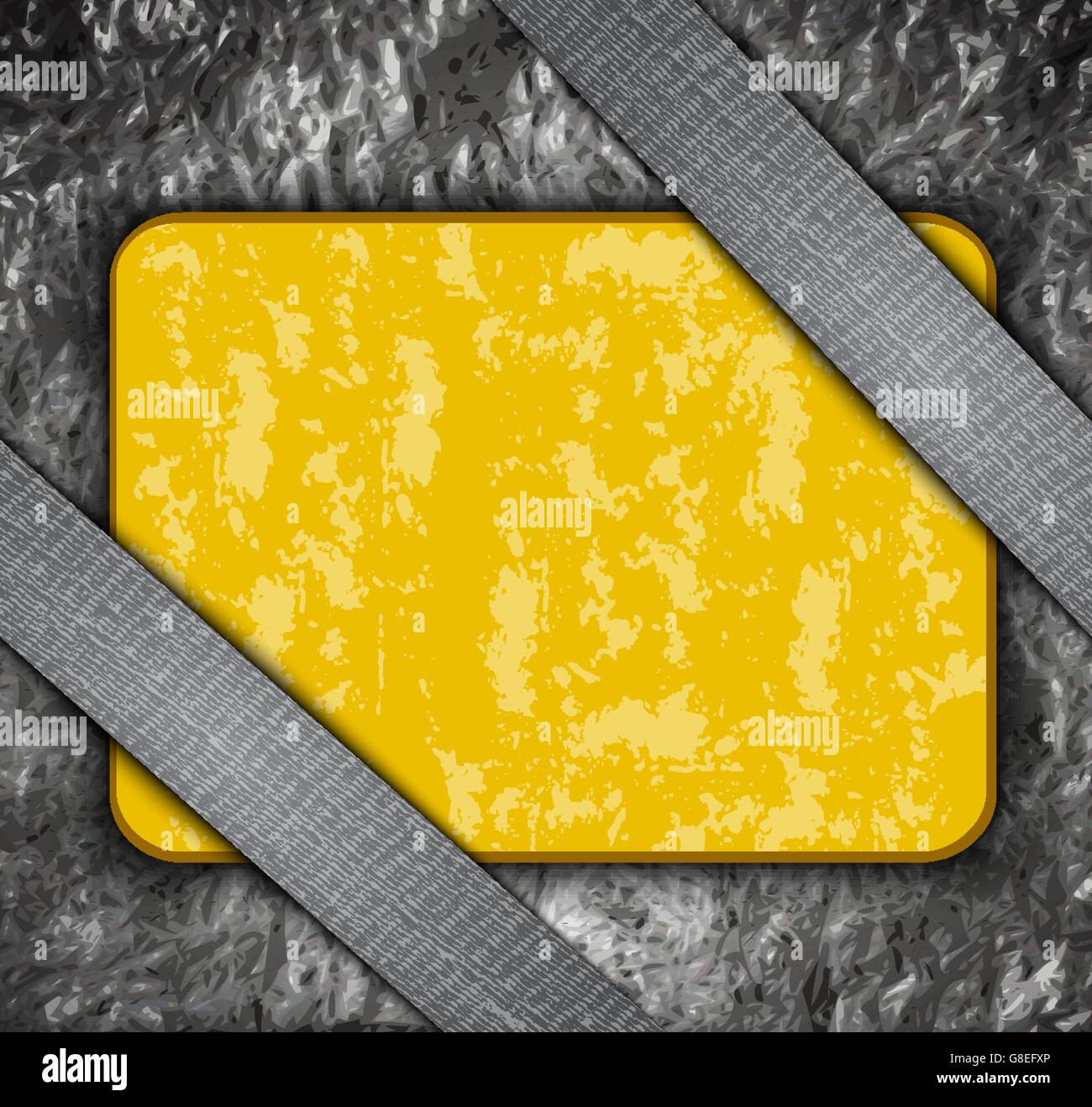 Orange card texture on a metal background with place for your text ...