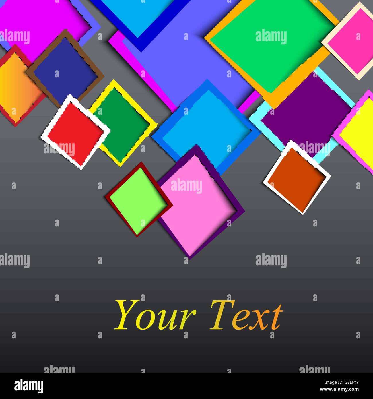 abstract Rounded rectange text boxes with colorful background design ...