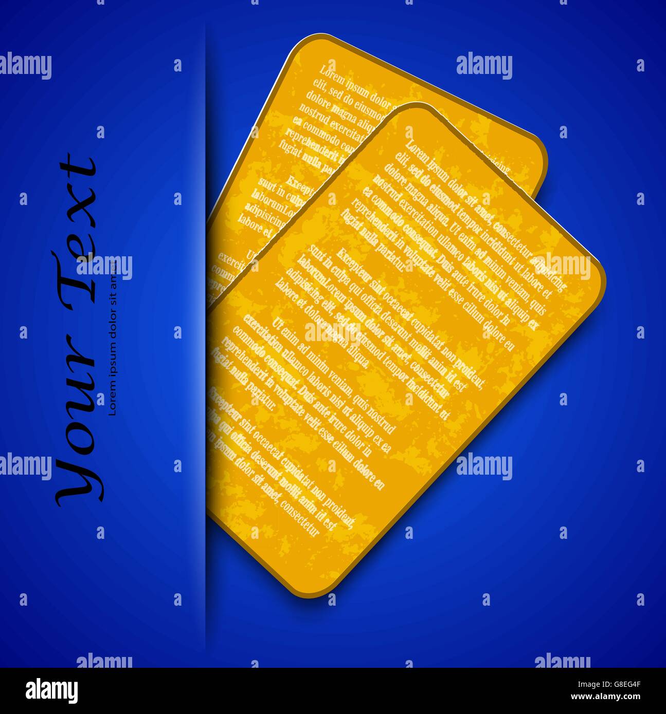 Orange card texture on a metal background with place for your text ...