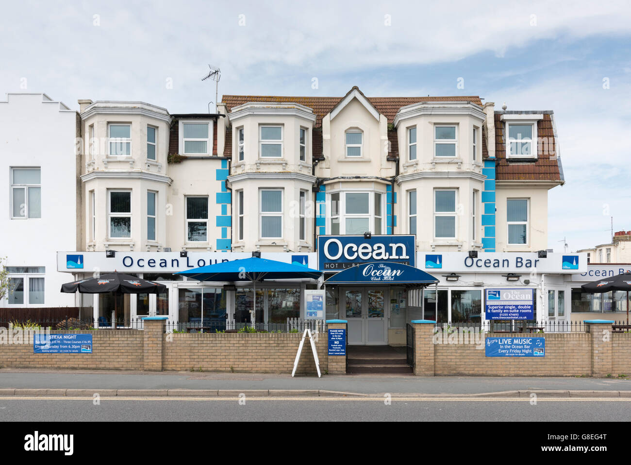 The Ocean Hotel at Clacton, a seaside resort on the east coast UK Stock ...