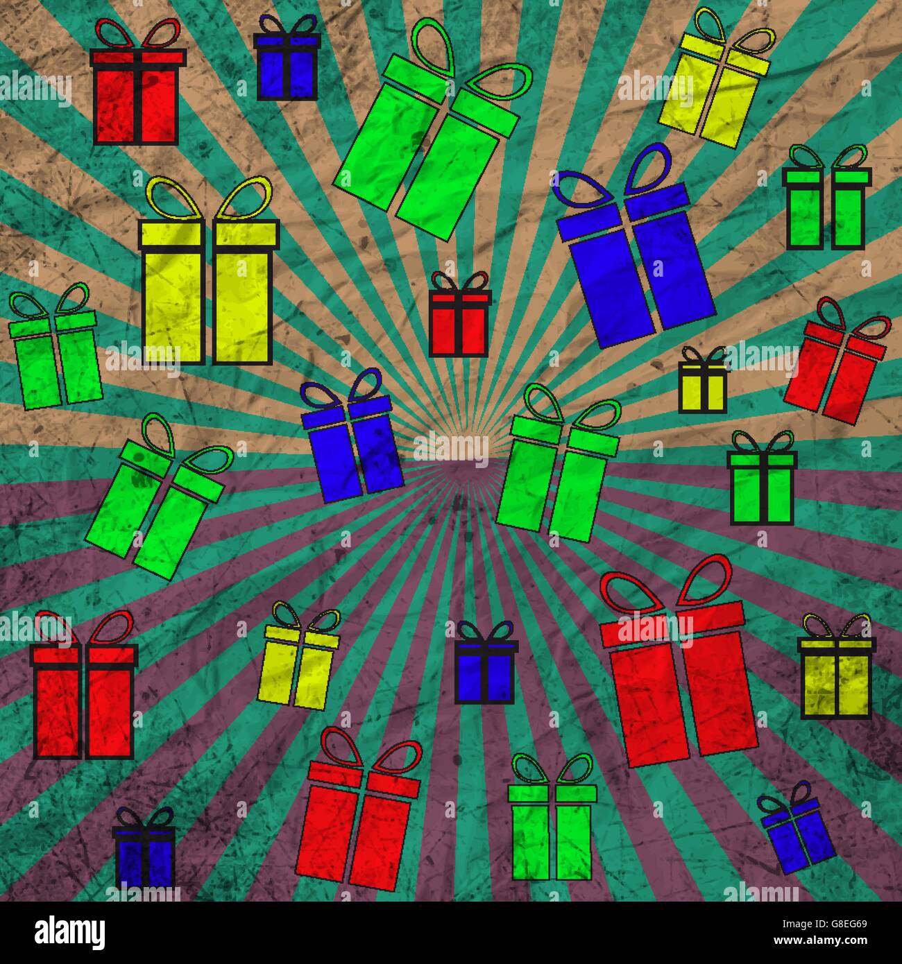 Vintage template. Abstract background with blank teksturoy.podarok. Vector. Eps10 Stock Vector ...