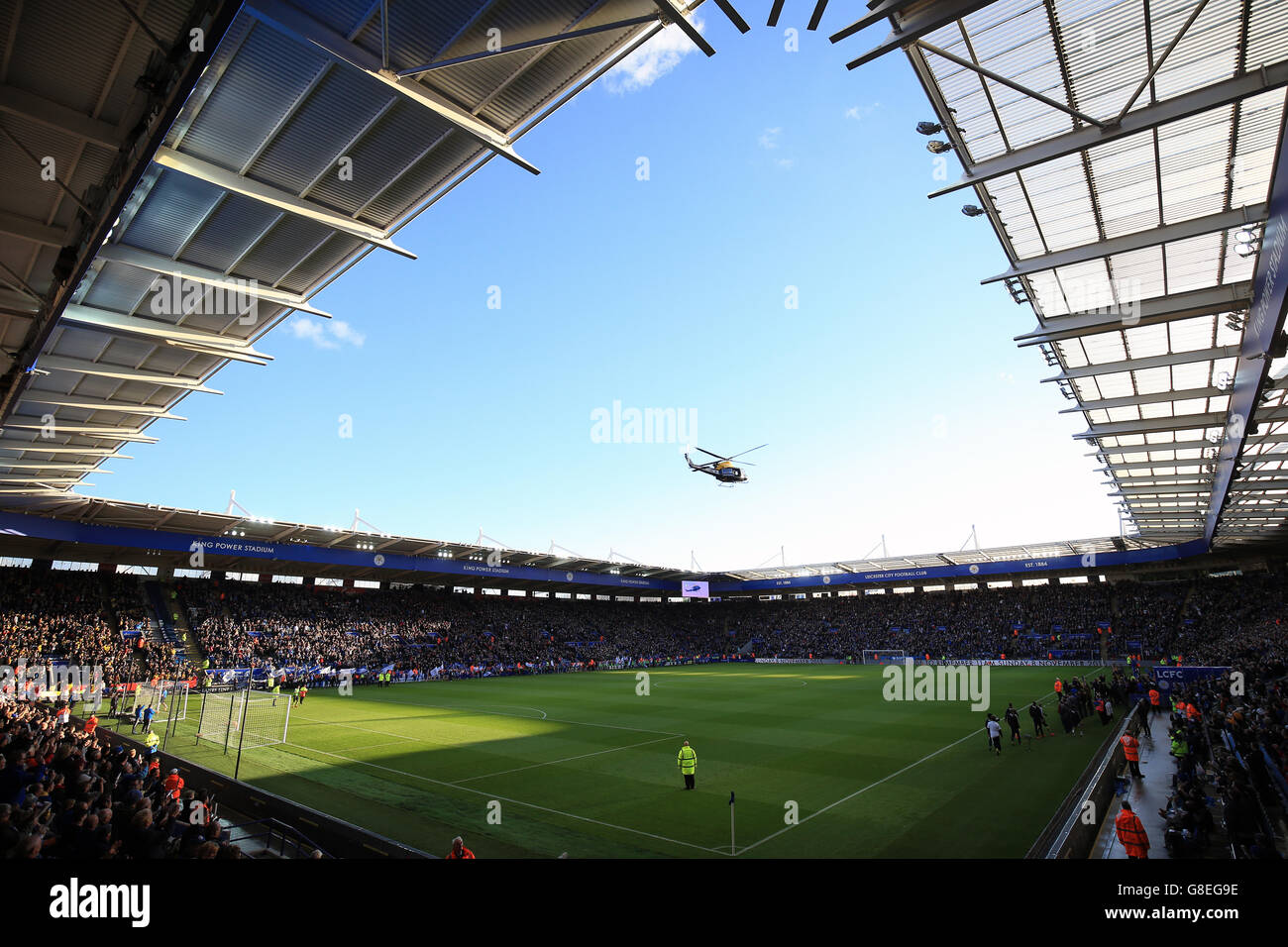 Football general view gv stadium ground land lands landing hi-res stock ...