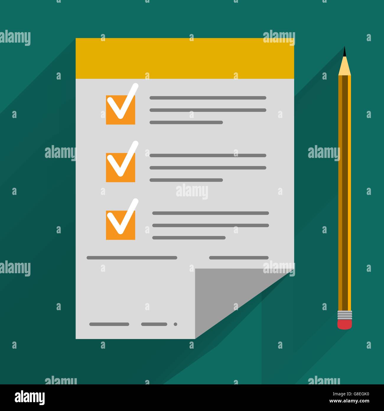 Contract pen style pencil Stock Vector Images - Alamy