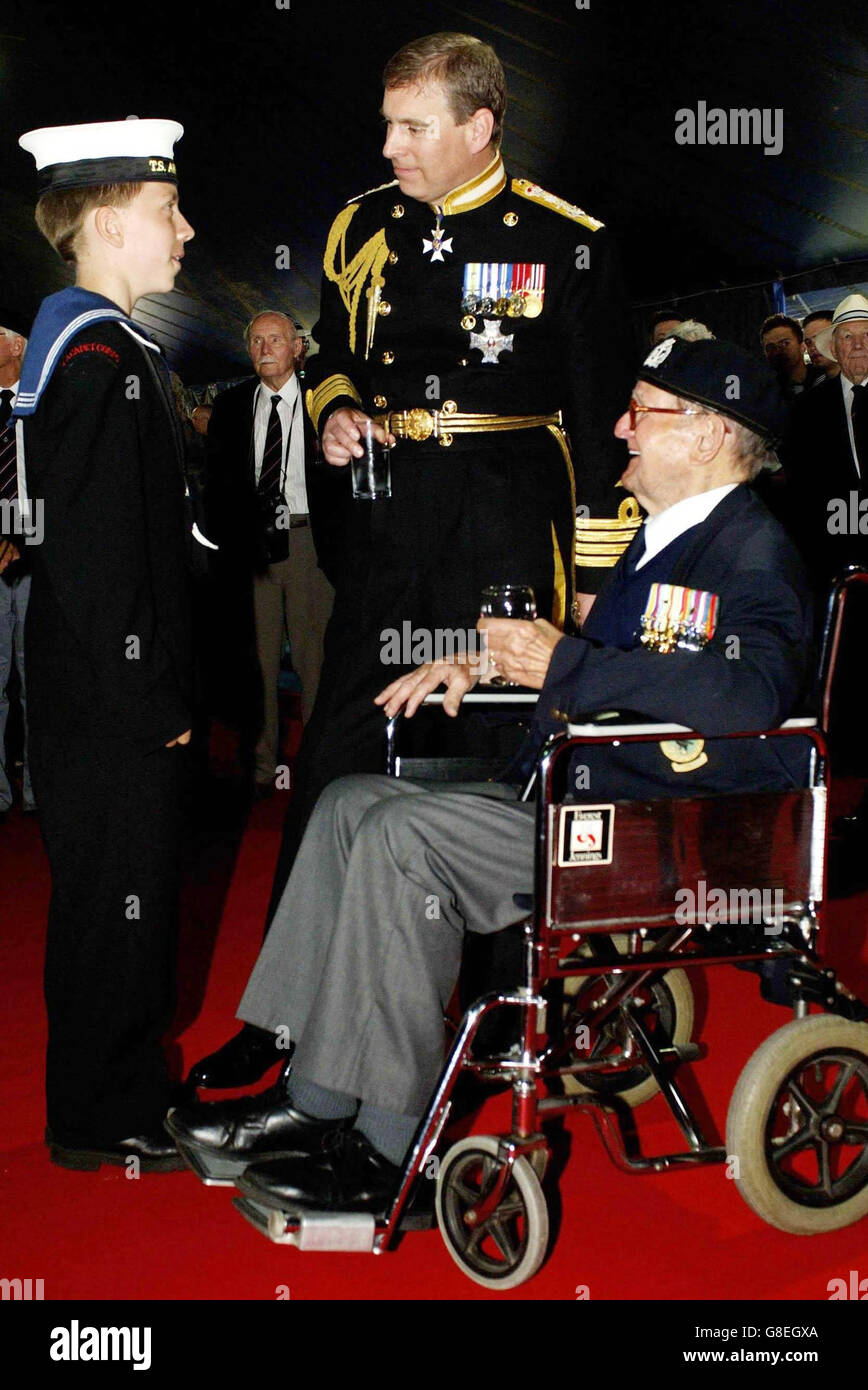 The Duke of York chats to 104-year-old William Stone, the oldest ...