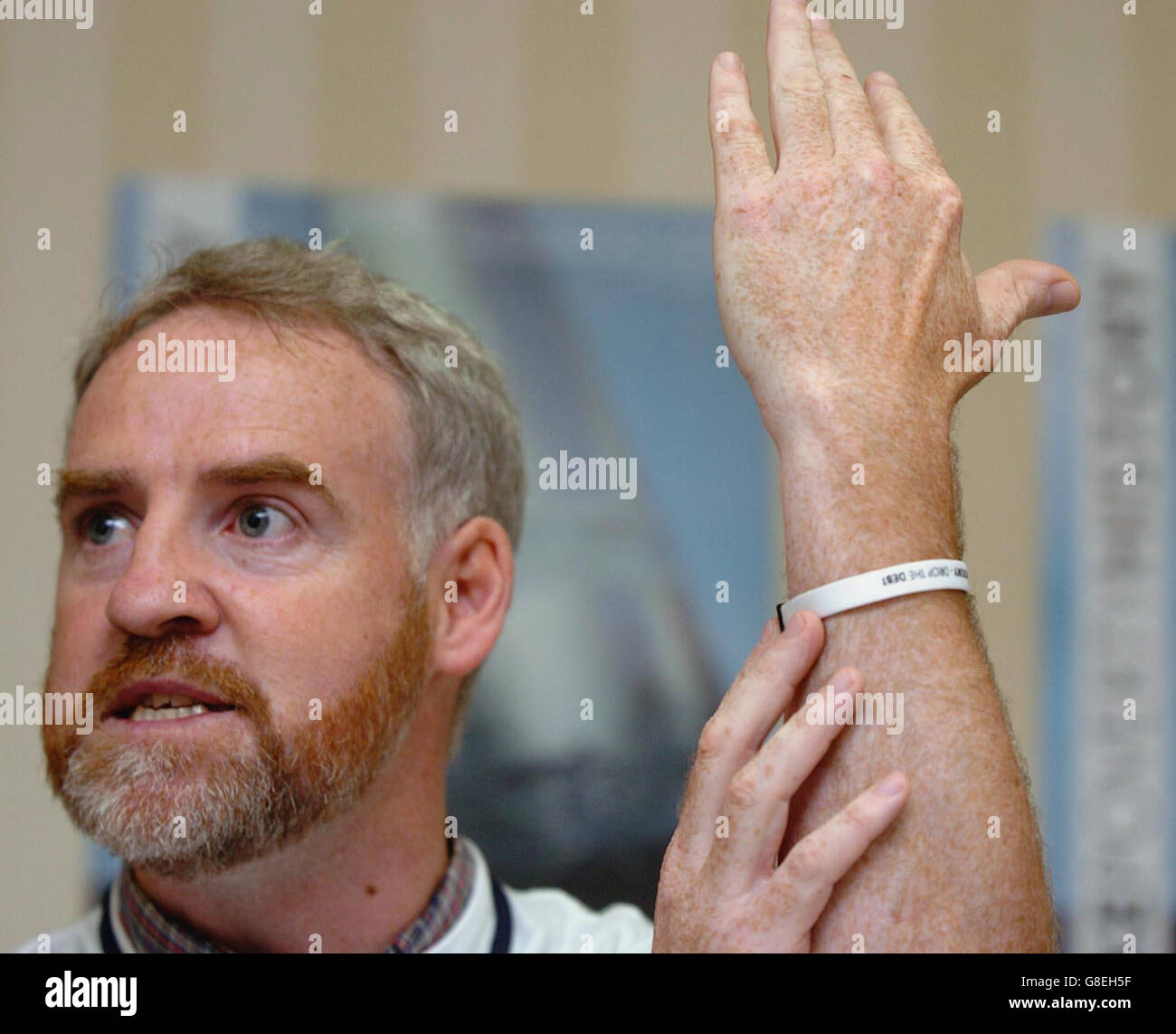 Make Poverty History co-ordinator Eamon Stack, who called on Taoiseach ...