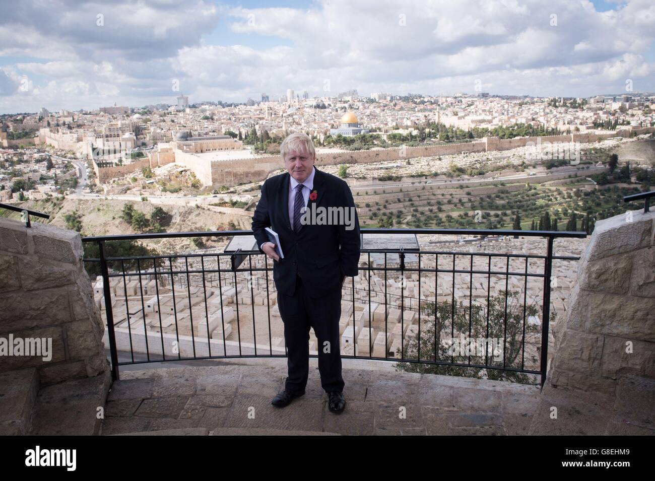Boris Johnson visit to Israel - Day Three Stock Photo - Alamy