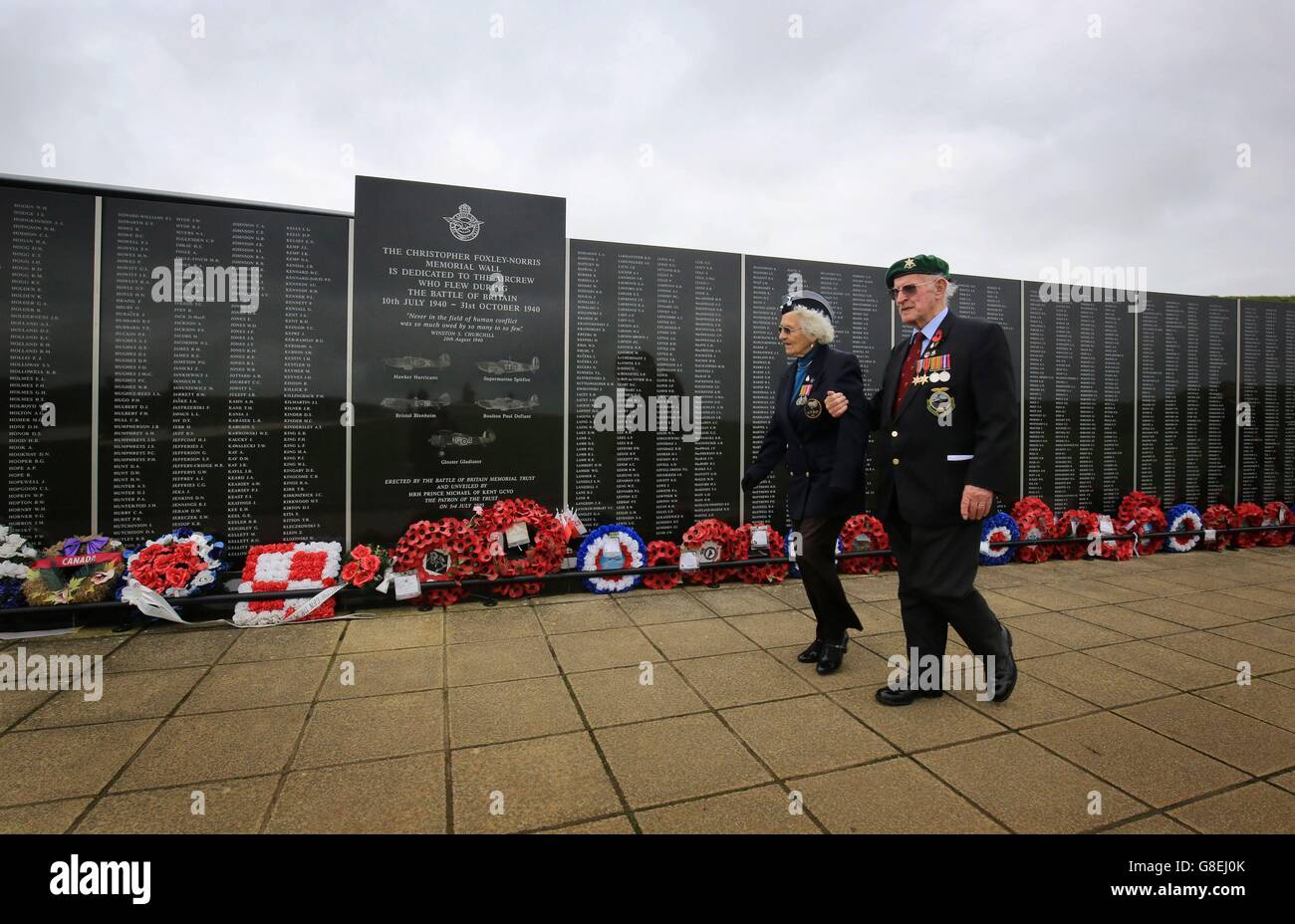 At the battle of britain memorial on capel le ferne hi-res stock ...